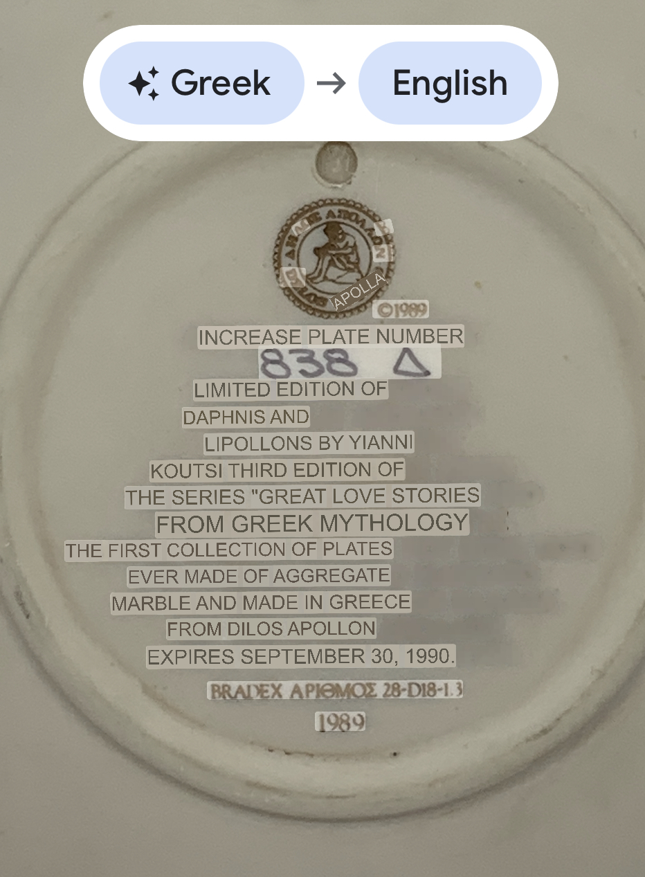 Greek Collector Plate love story of Daphnis and Lycophron by the ...