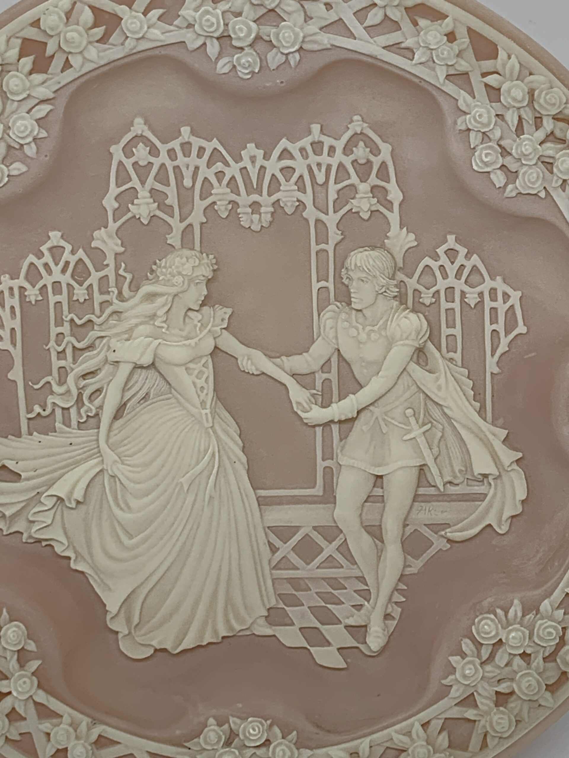 Bradford Exchange Shakespearean Lovers Hamlet and Ophelia Cameoware ...