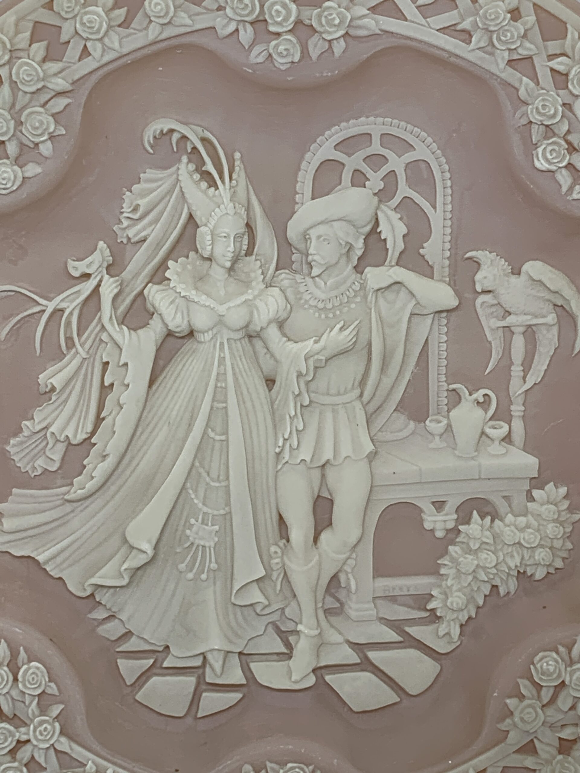 Bradford Exchange Shakespearean Lovers Benedick and Beatrice Cameoware ...