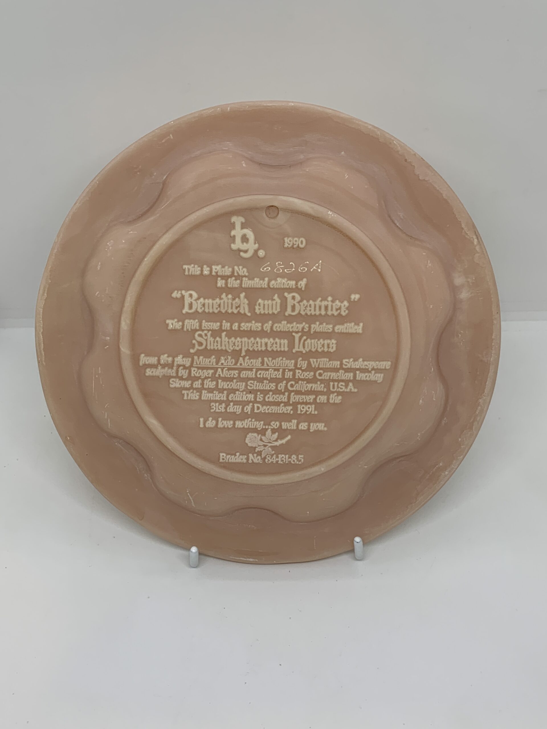 Bradford Exchange Shakespearean Lovers Benedick and Beatrice Cameoware ...