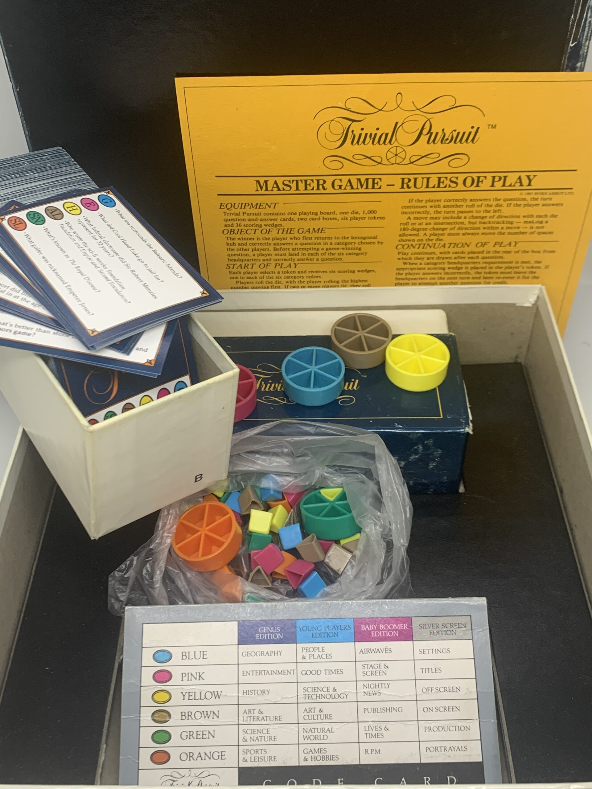 Trivial Pursuit Master Game - Genius Edition (missing a couple of ...