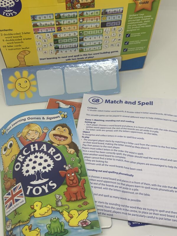 Orchard Toys - Match and Spell Game - Vintage Keepsakes