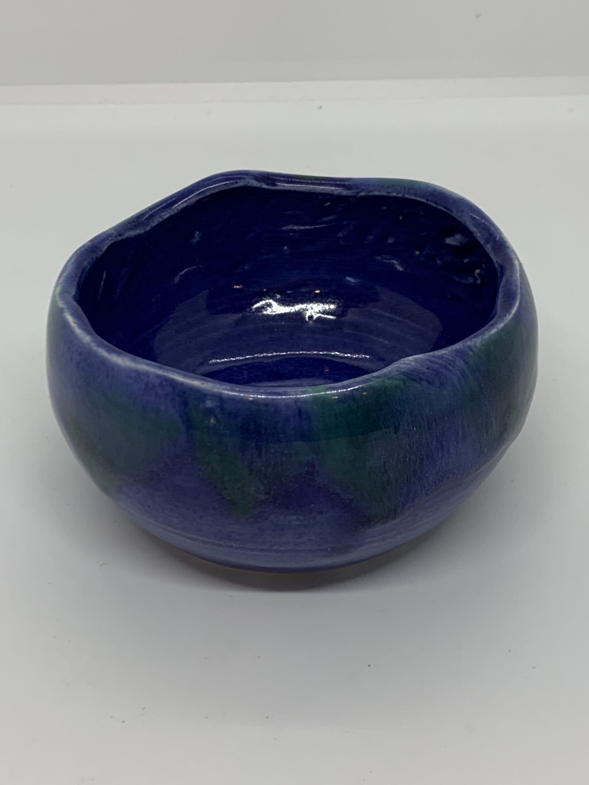 Webb Connemara Blue Pottery Bowl 10cm wide - Vintage Keepsakes