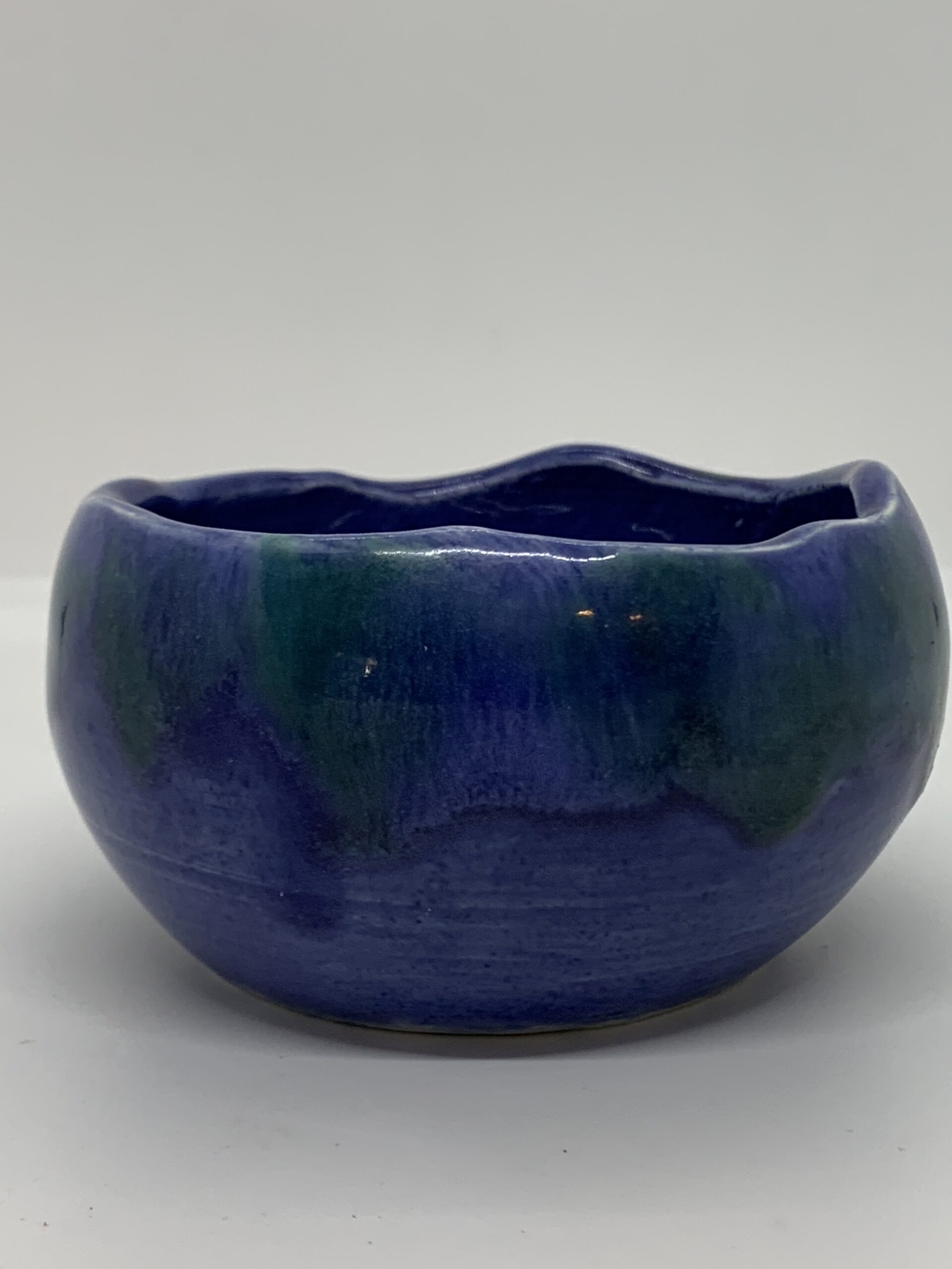 Webb Connemara Blue Pottery Bowl 10cm wide - Vintage Keepsakes