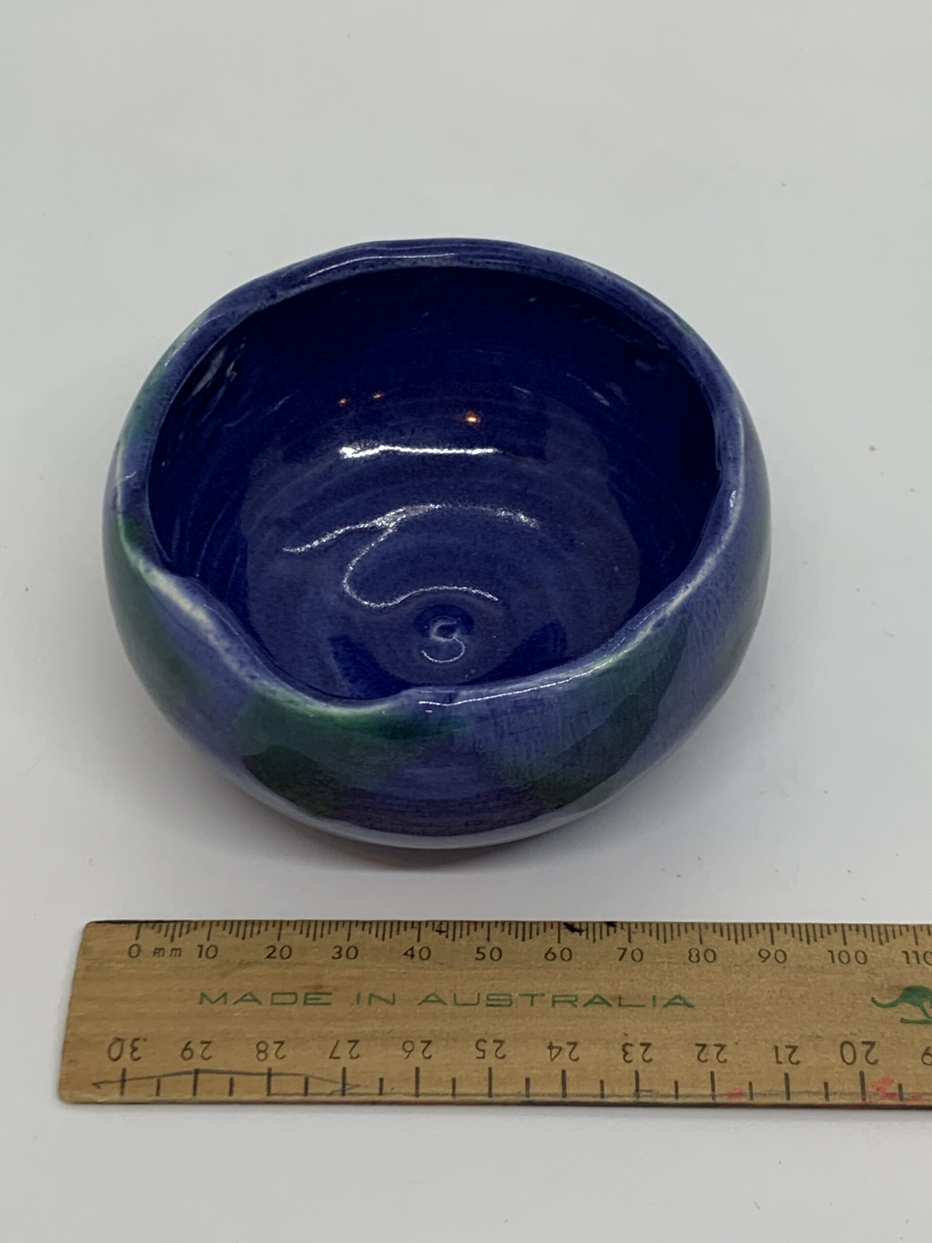 Webb Connemara Blue Pottery Bowl 10cm wide - Vintage Keepsakes
