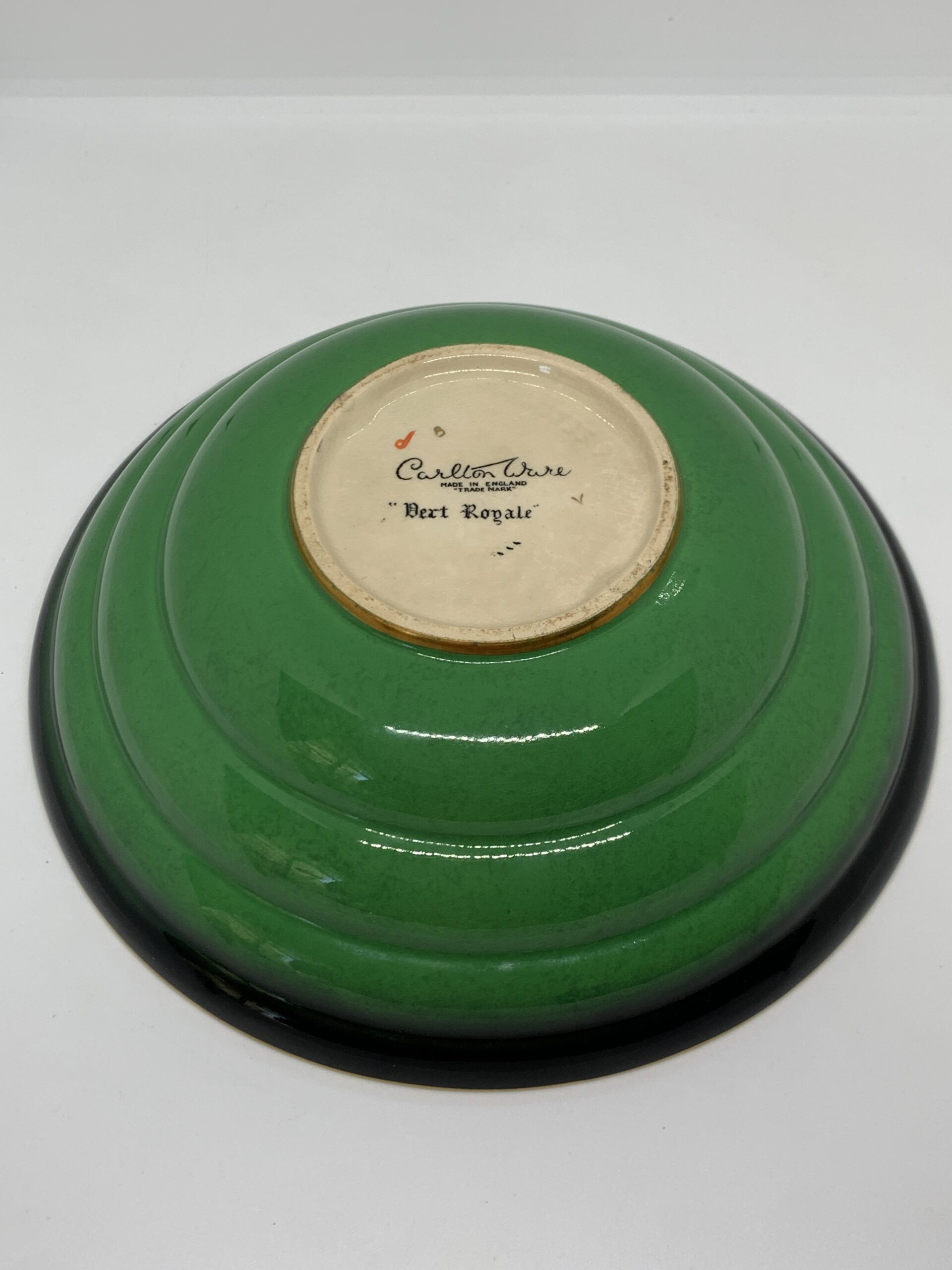 Carlton Ware Vert Royale Bowl - Ibis Design 22cm - Vintage Keepsakes