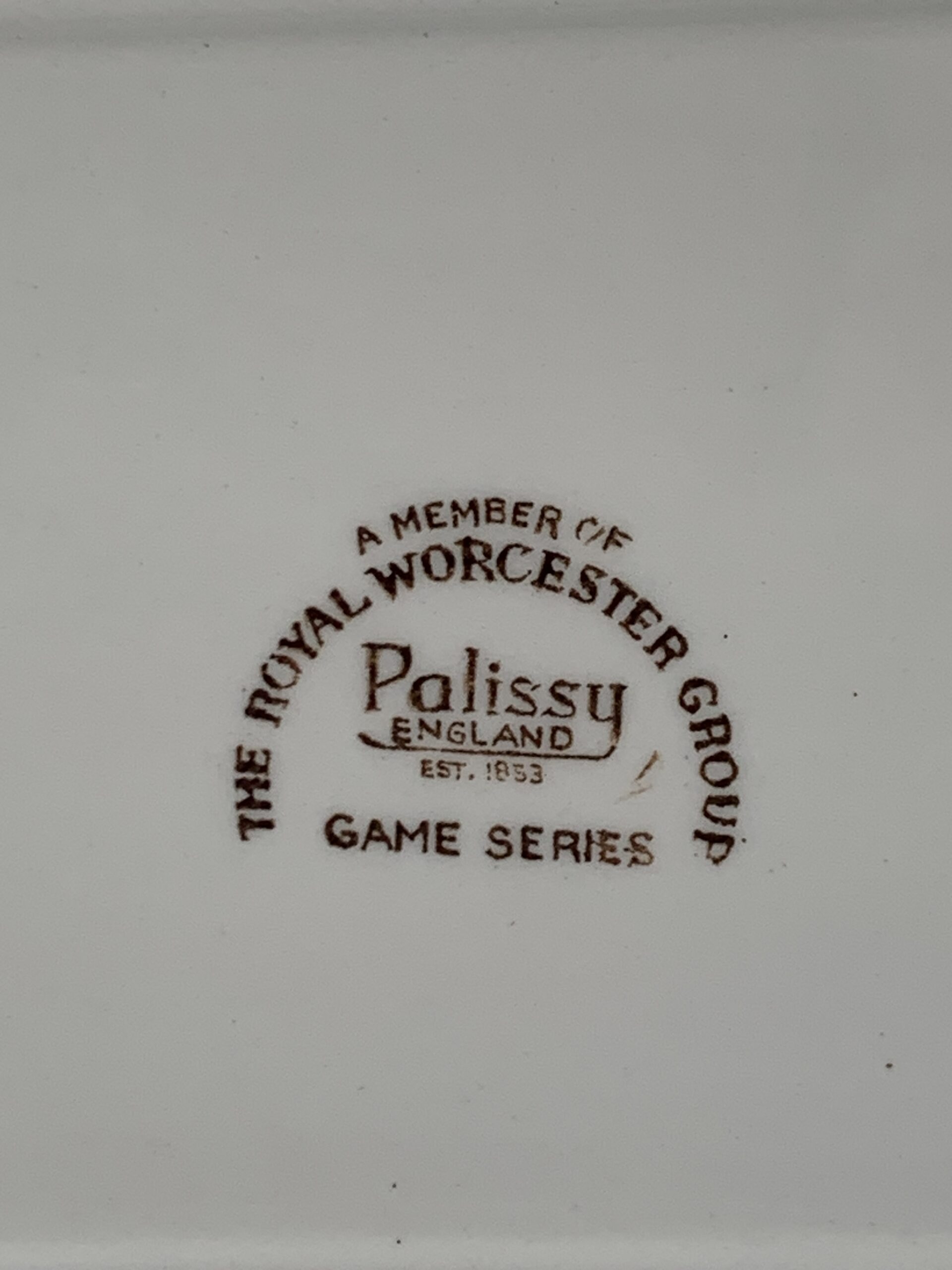 Royal Worcester Palissy Game Pattern China Tray 27x15cm - Vintage Keepsakes
