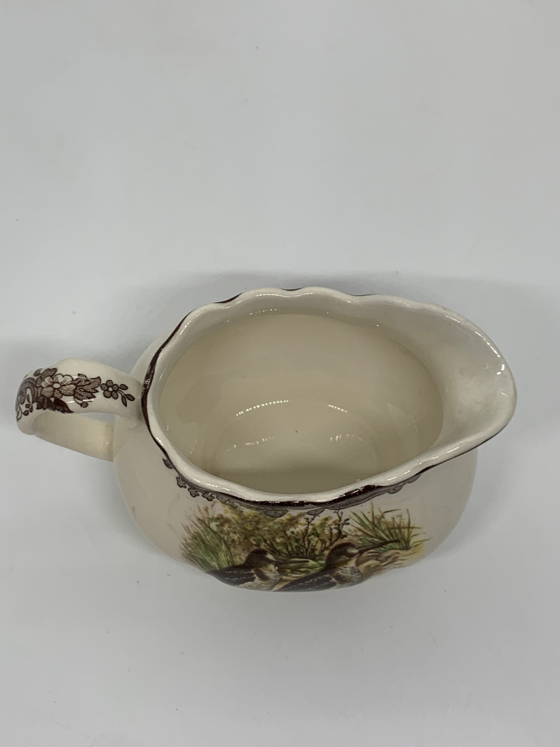 Royal Worcester Palissy Game Pattern China Cream Jug - Vintage Keepsakes