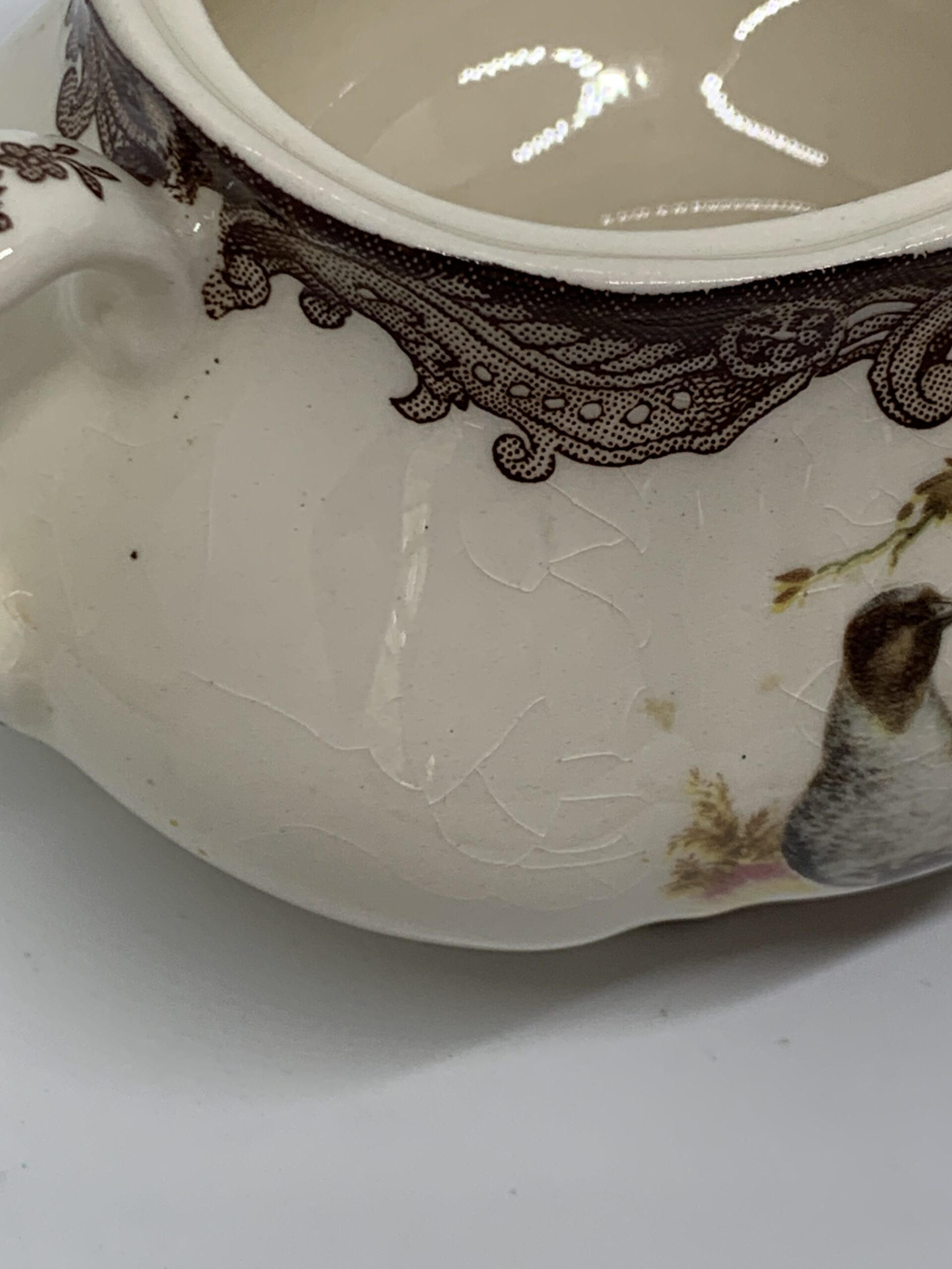 Royal Worcester Palissy Game Pattern China Covered Sugar with Two ...