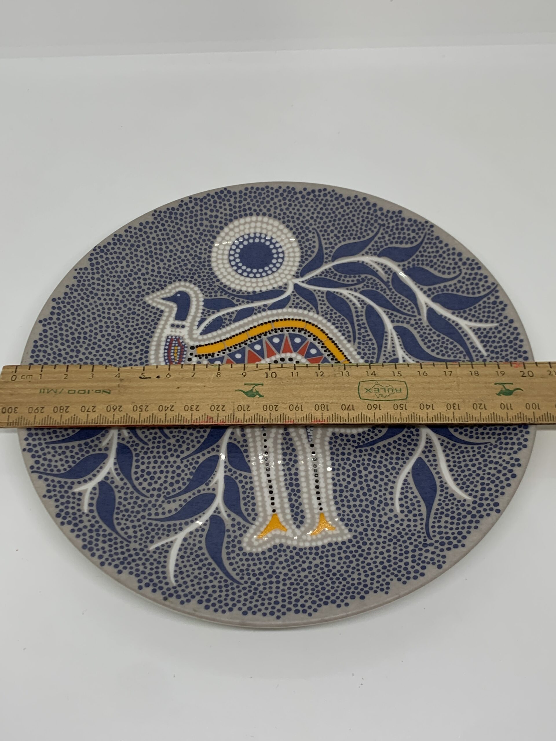 Emu Dreaming - Baribunma by Pam Hall Plate 21cm - Vintage Keepsakes