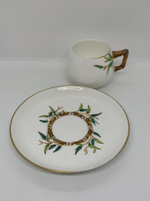 Antique 1873 Brown-Westhead Moore Bamboo Pattern Teacup and Saucer ...