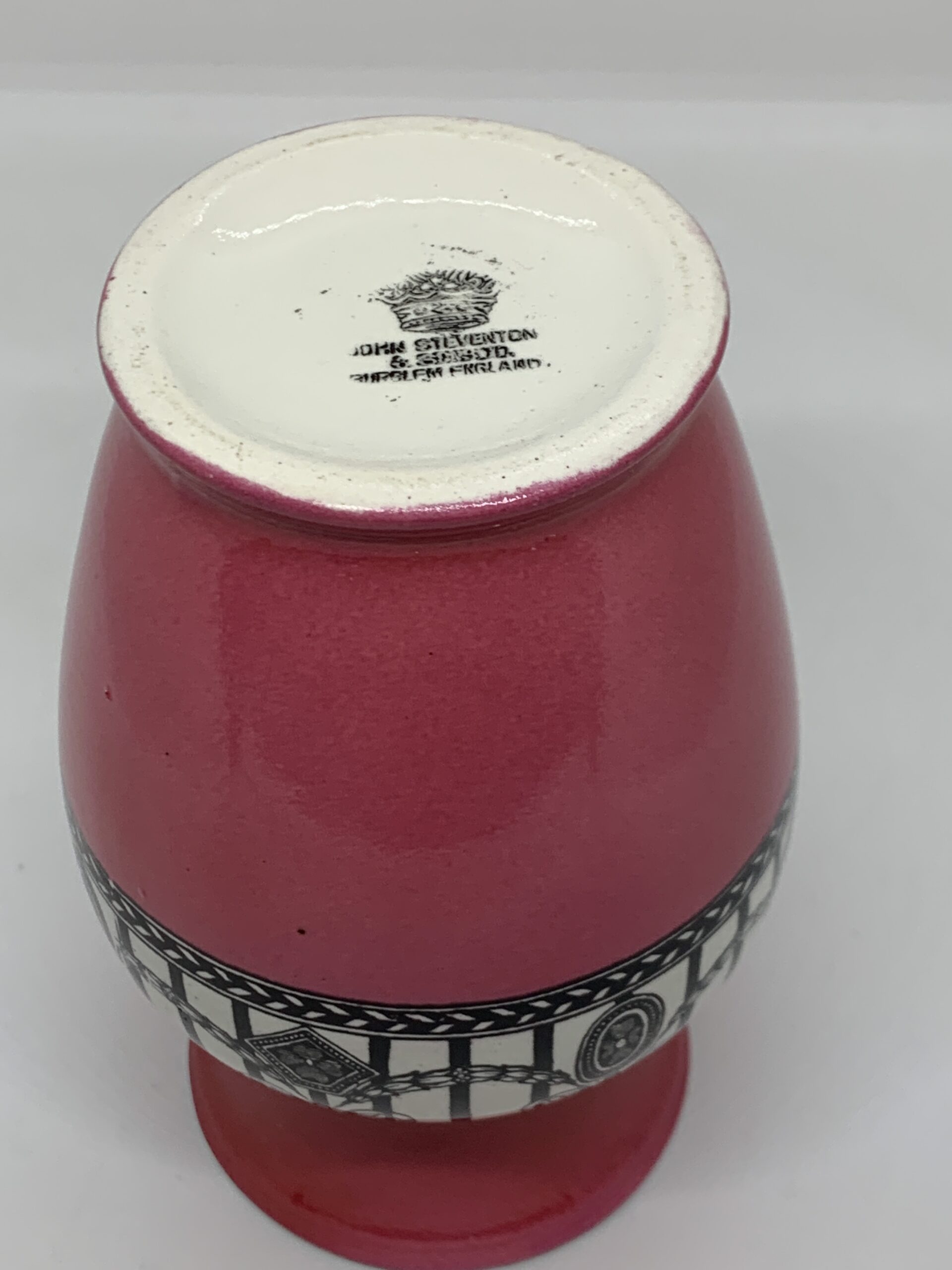 Royal Venton Ware 1930s John Steventon and Sons Pink Vase 13cm ...