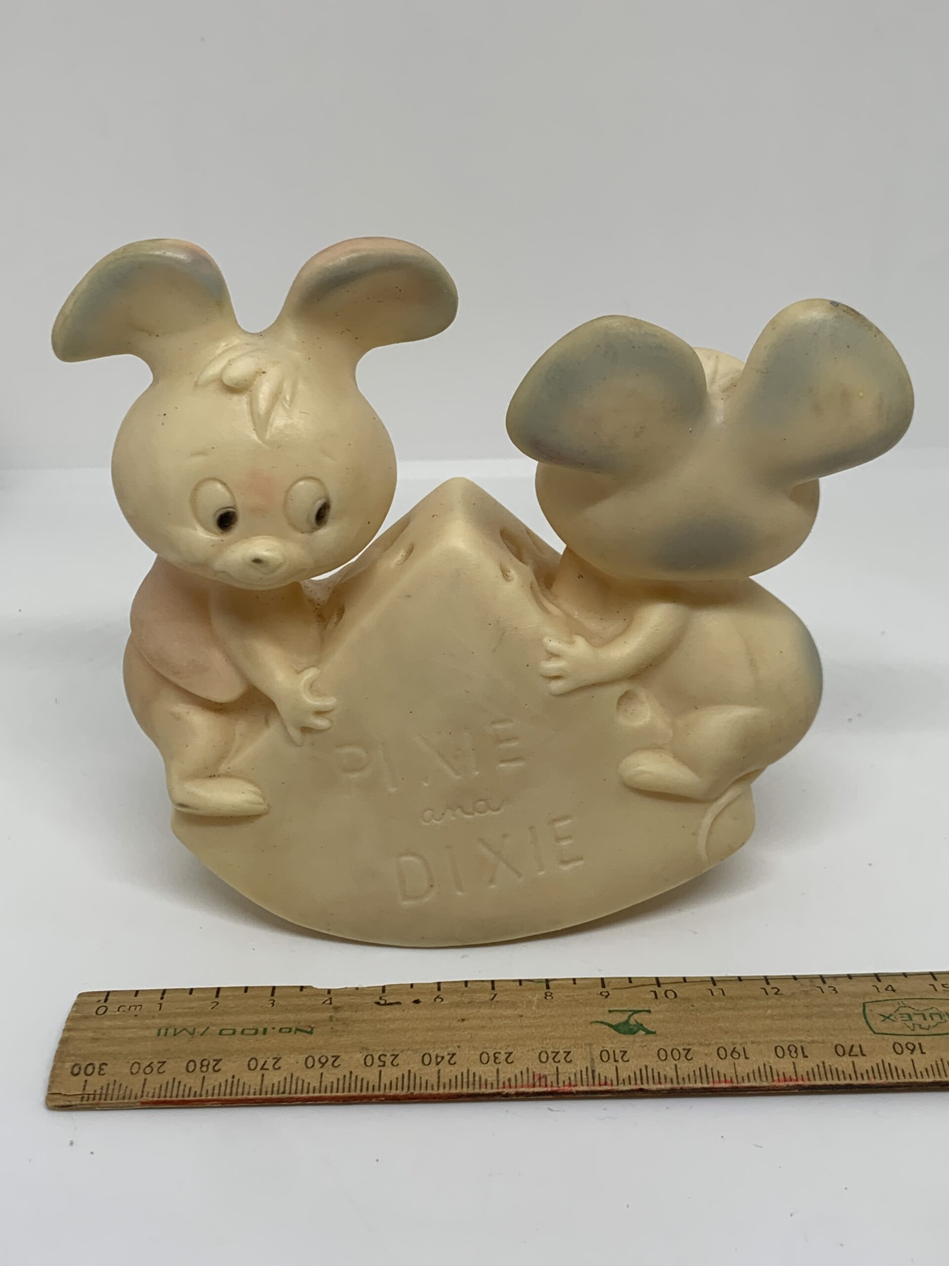 1963 Pixie and Dixie (Hanna Barbera) Squeaky Toy - Vintage Keepsakes