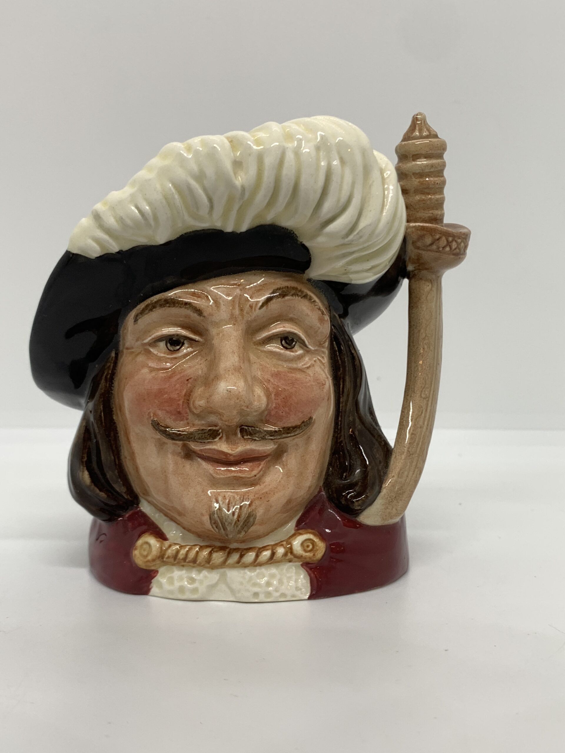 Royal Doulton Character Jug Medium Porthos - Vintage Keepsakes