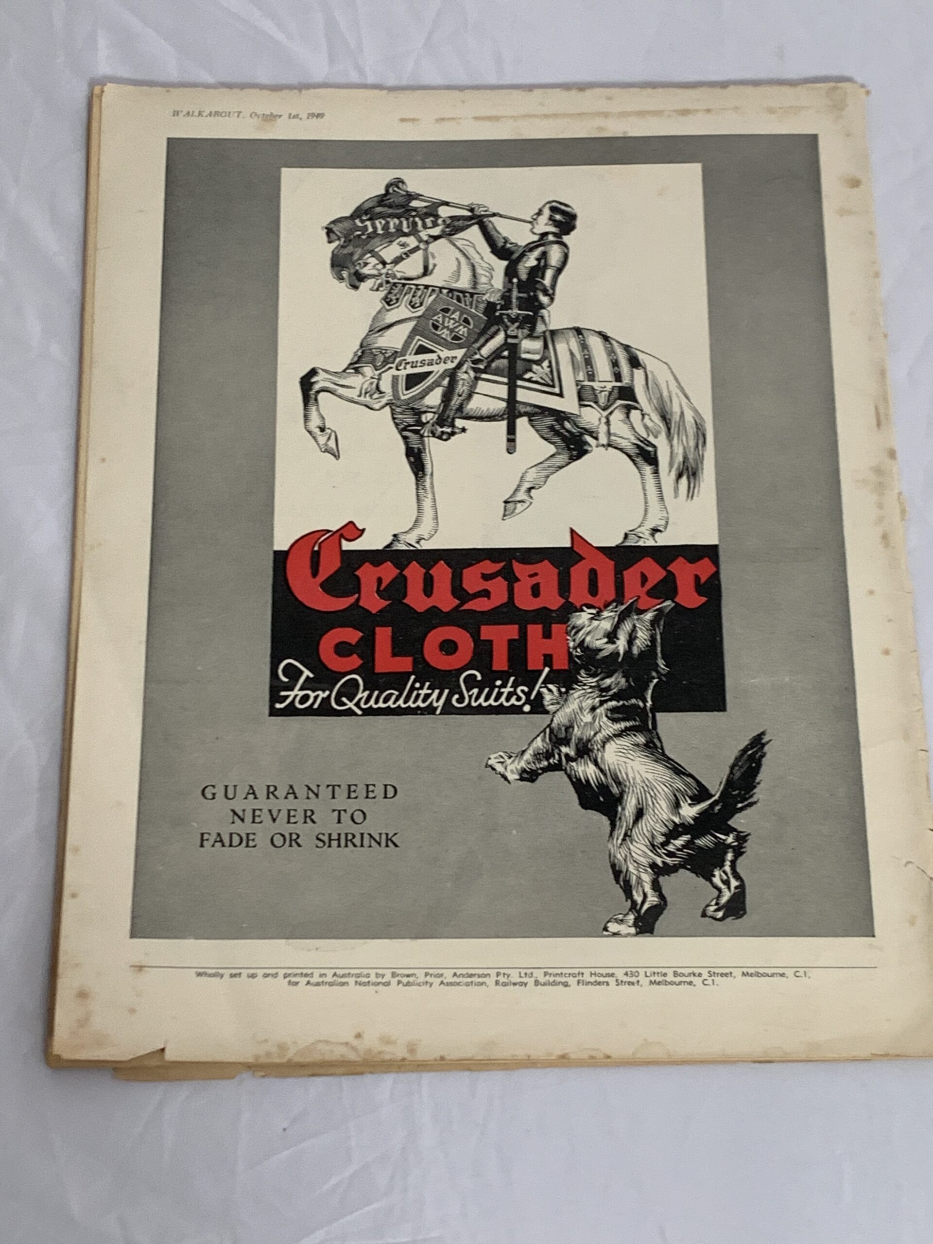 Australian Geographical Walkabout Magazine October 1949 - Vintage Keepsakes