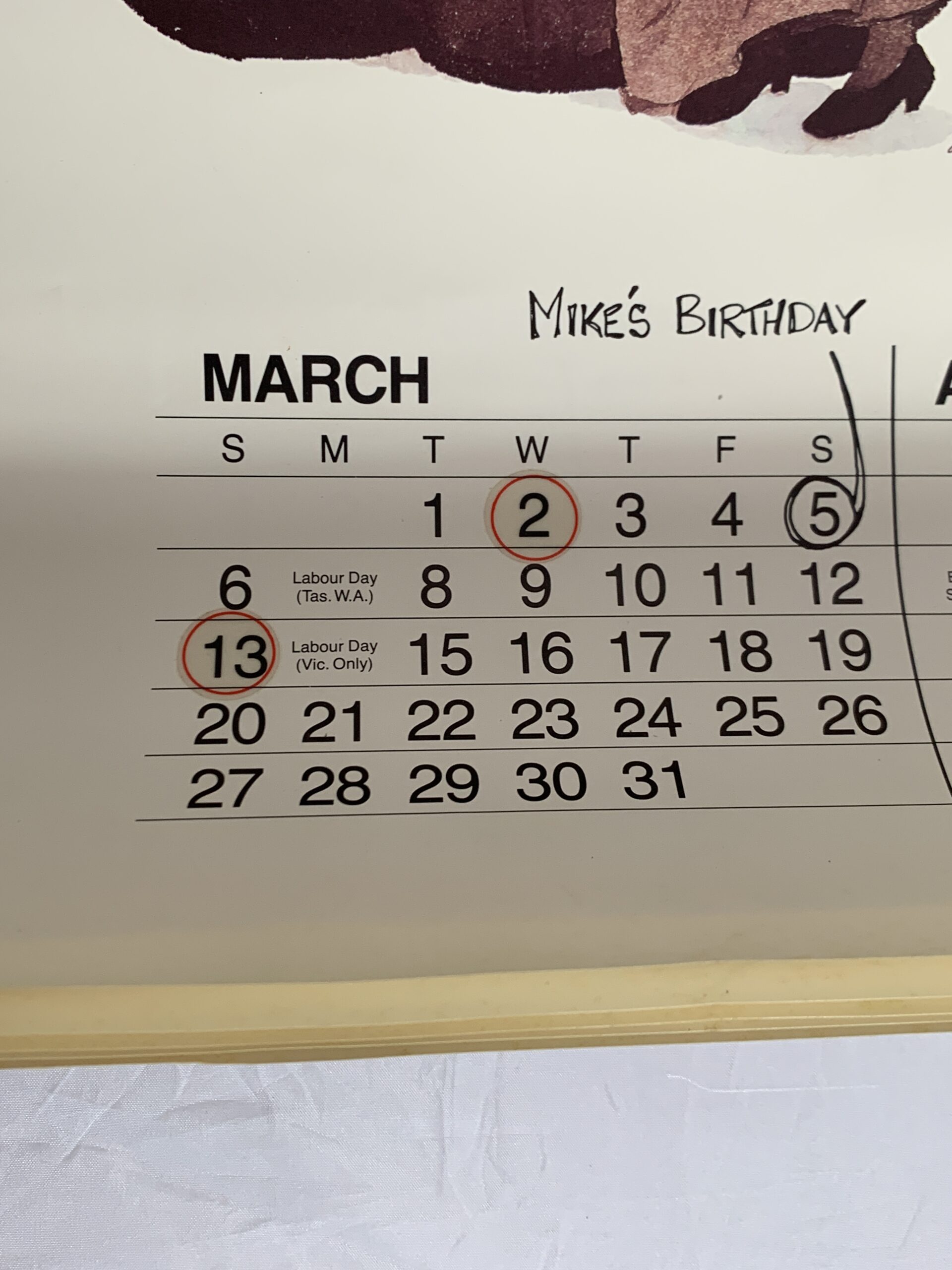 Pickerings Playmates of 83 Calender - Vintage Keepsakes