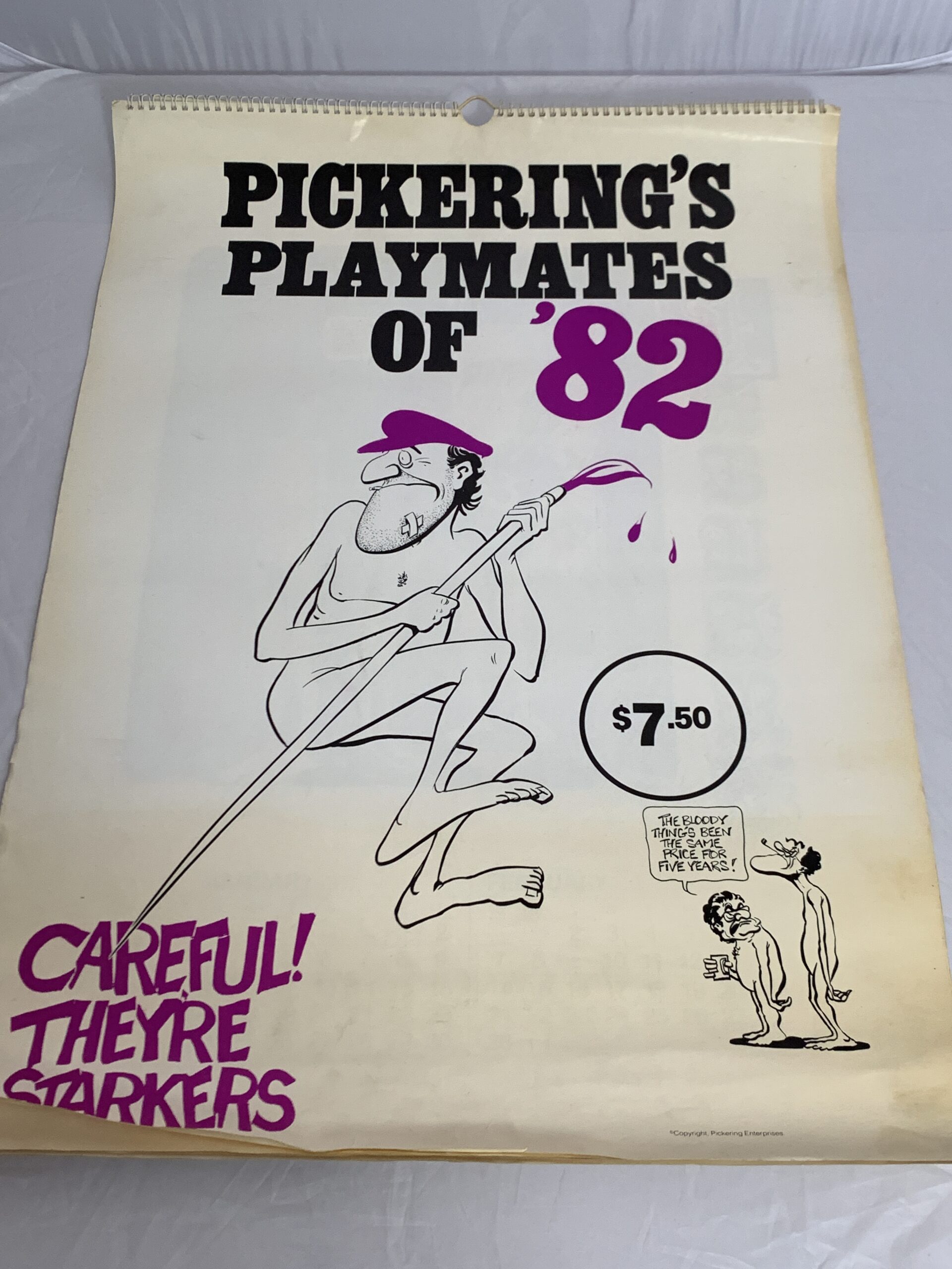 Pickerings Playmates of 82 Calender - Vintage Keepsakes