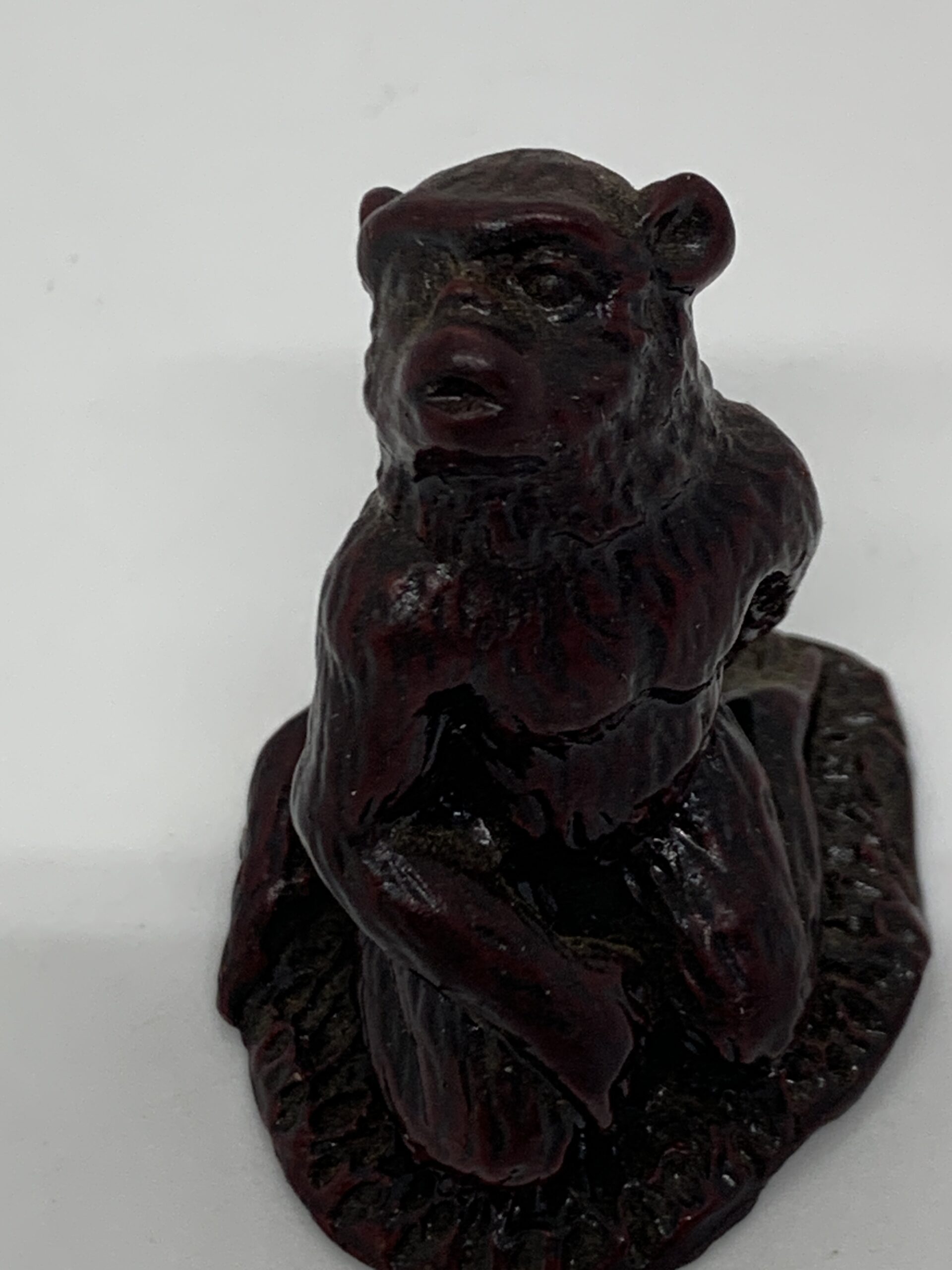 Red Monkey Figure approx 6cm high - Vintage Keepsakes