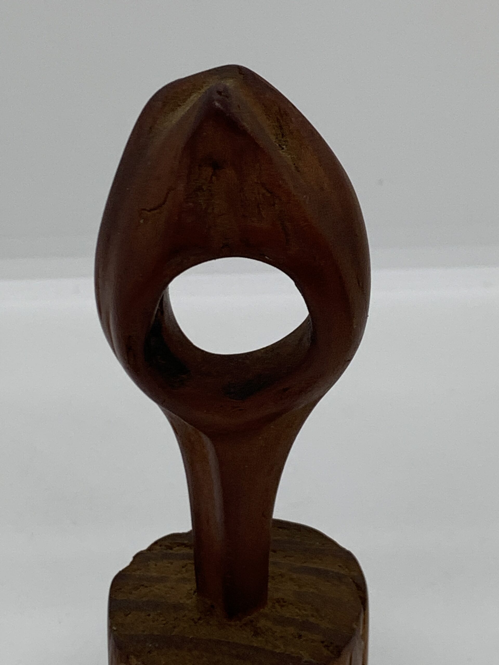 Abstract Small Wooden Carving 16cm - Vintage Keepsakes