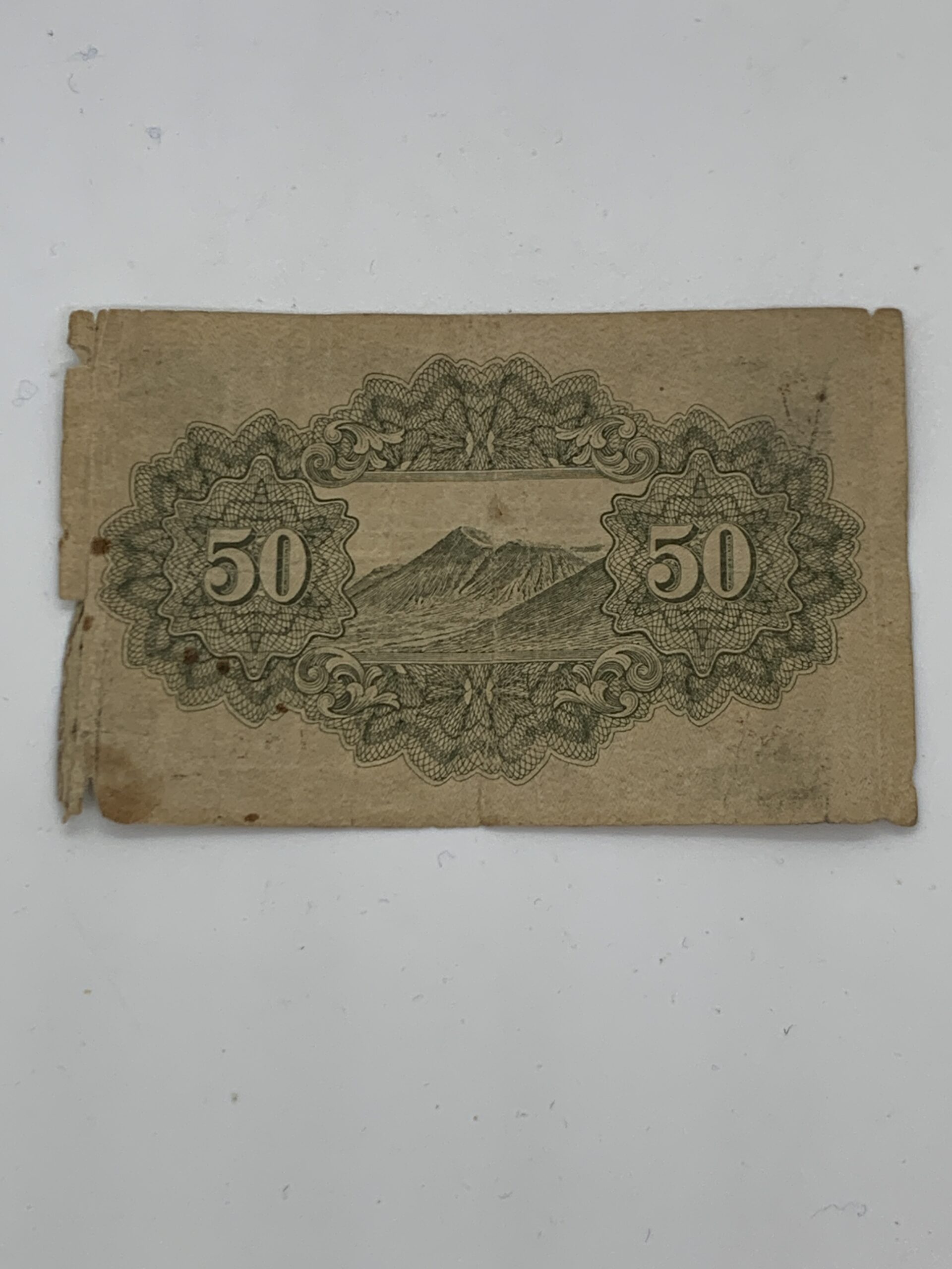 1945 Japanese 50 SEN Paper Note Currency - Vintage Keepsakes