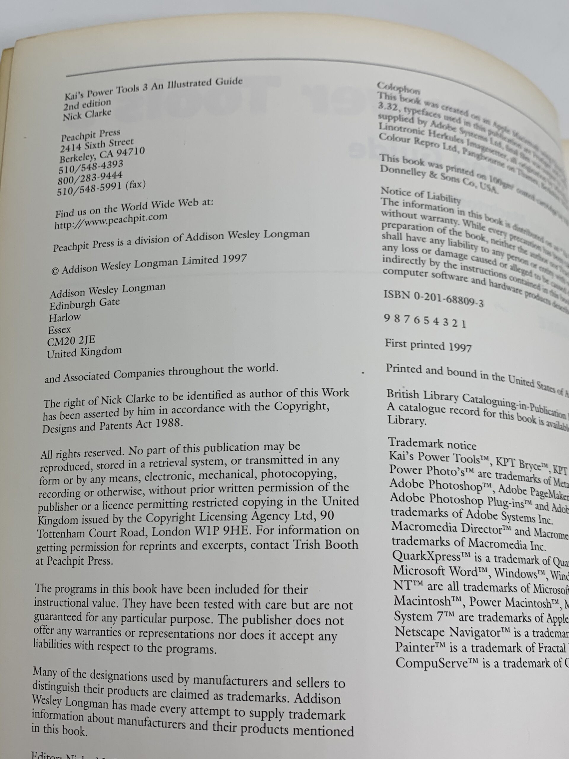 Kais Power Tools Second Edition Book - Nick Clarke - Vintage Keepsakes