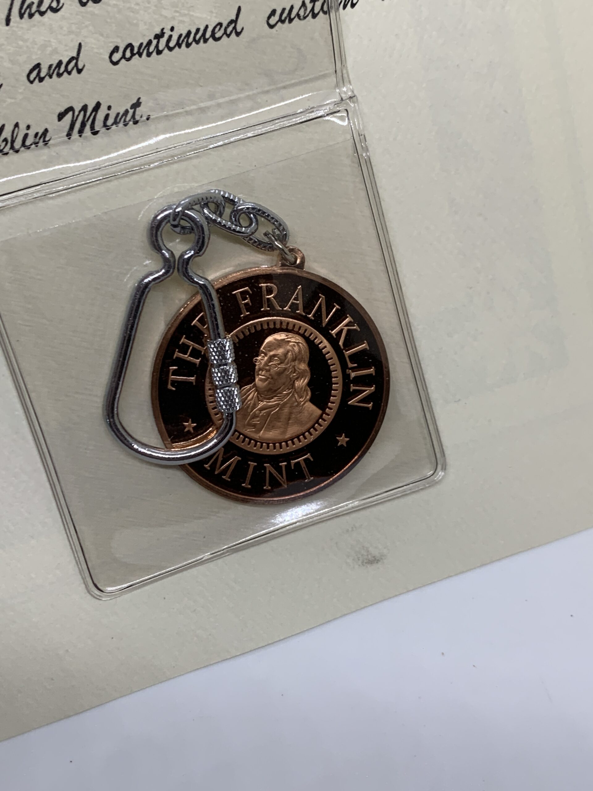 Franklin Mint VIP Key Ring - Vintage Keepsakes