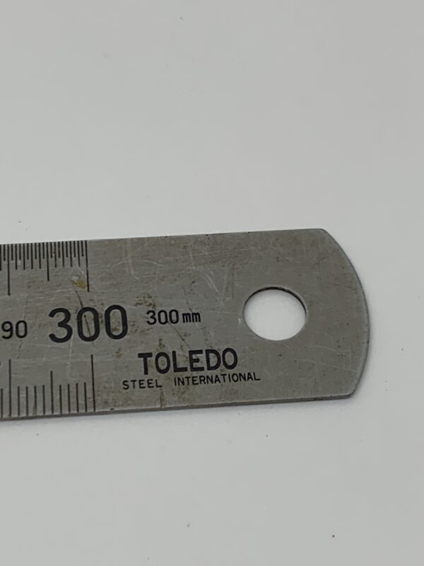 Toledo 300mm Metal Ruler - Vintage Keepsakes