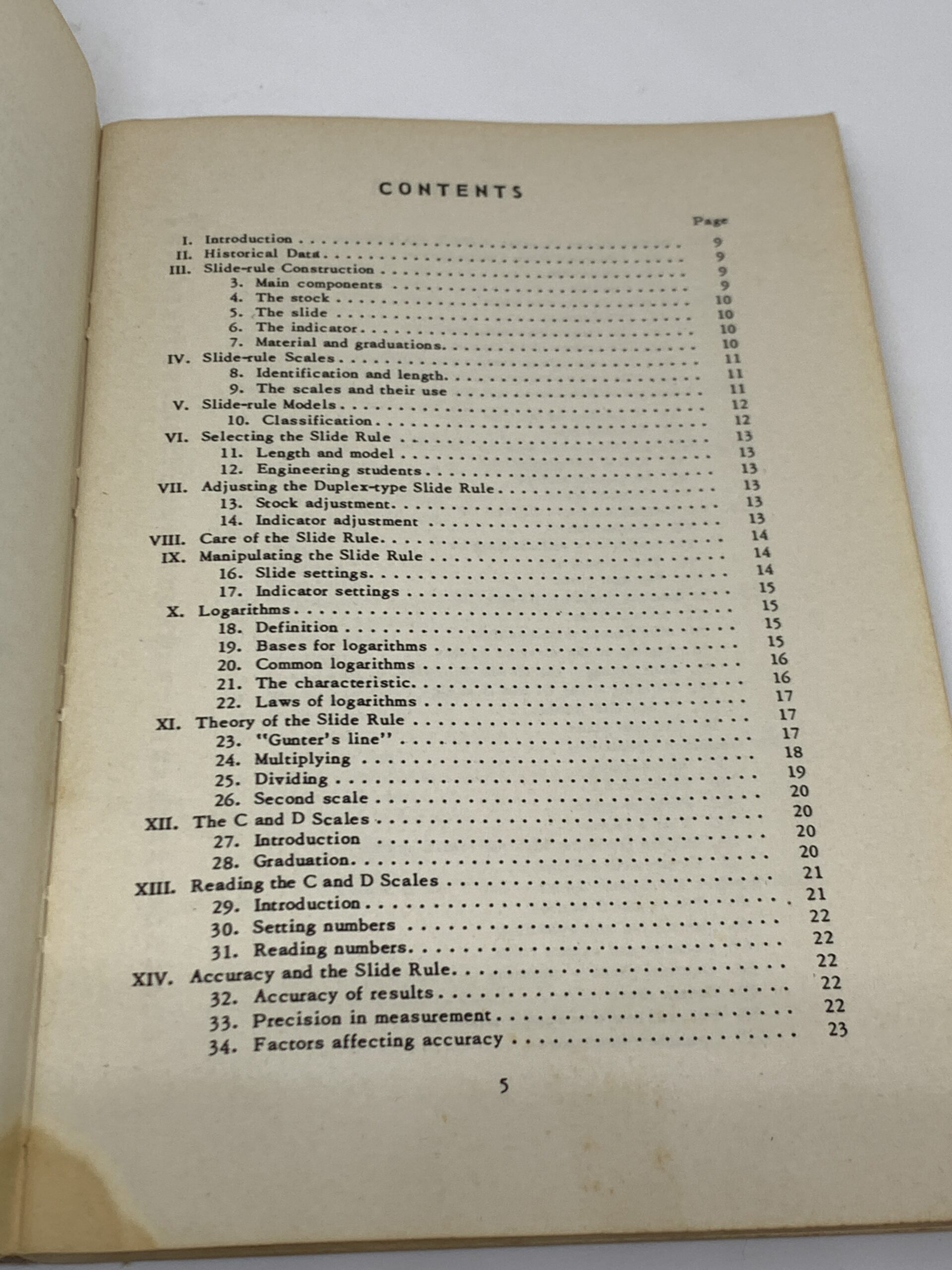 A Manual for the Slide Rule by Paul E Machovina Book - Vintage Keepsakes
