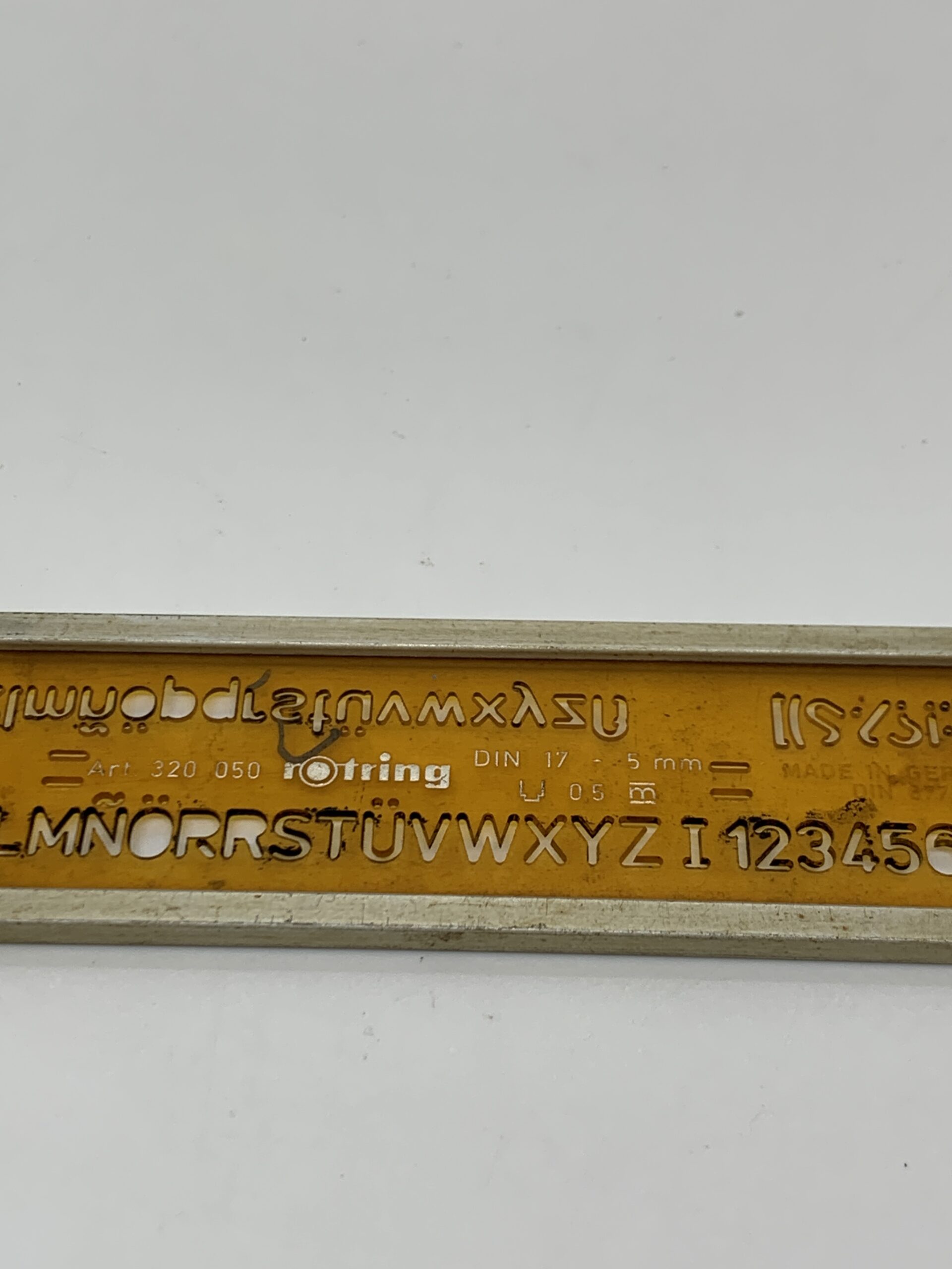 Rotring Stencil Ruler 5mm - Art 320 050 - Vintage Keepsakes