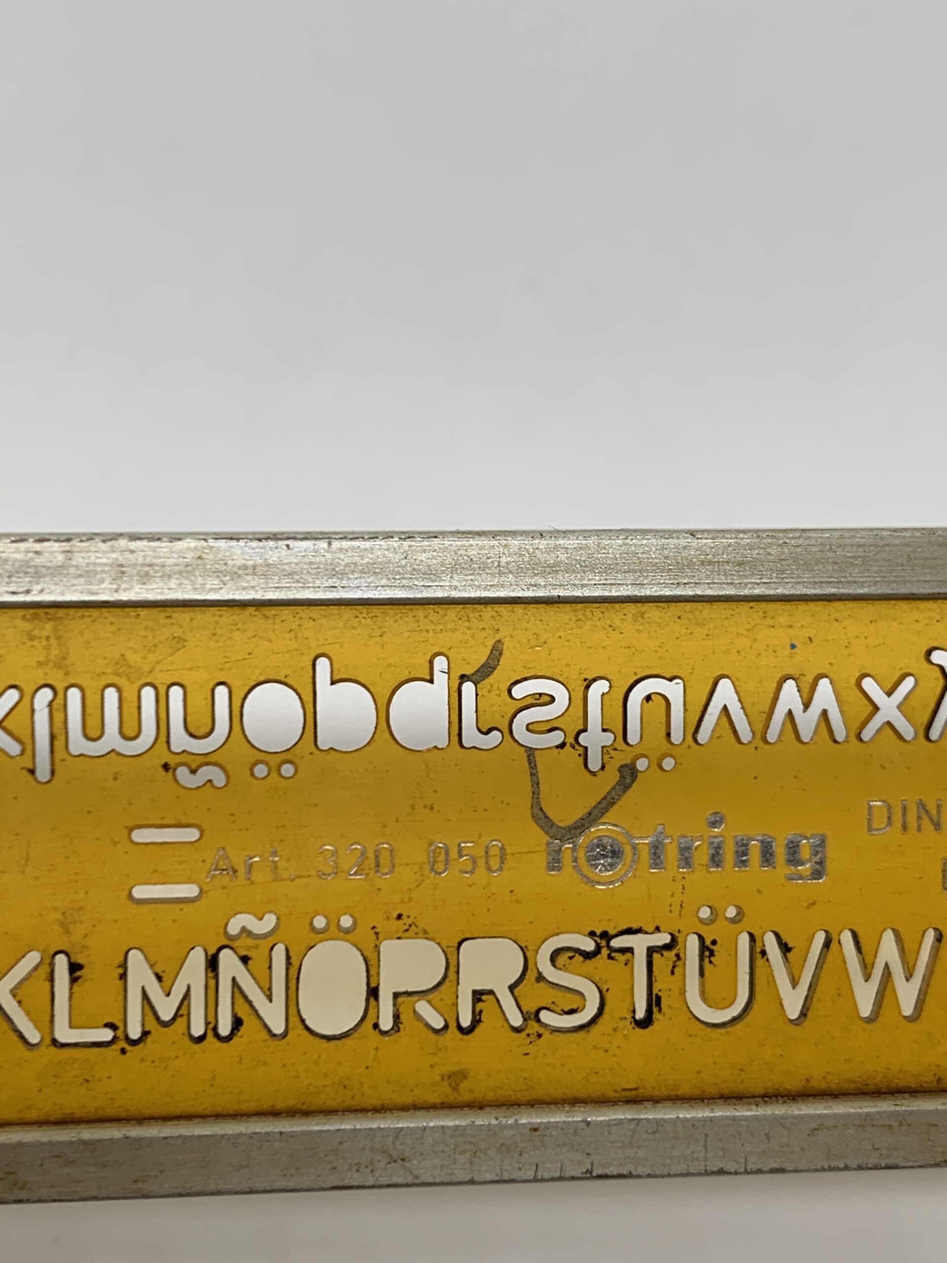 Rotring Stencil Ruler 5mm - Art 320 050 - Vintage Keepsakes