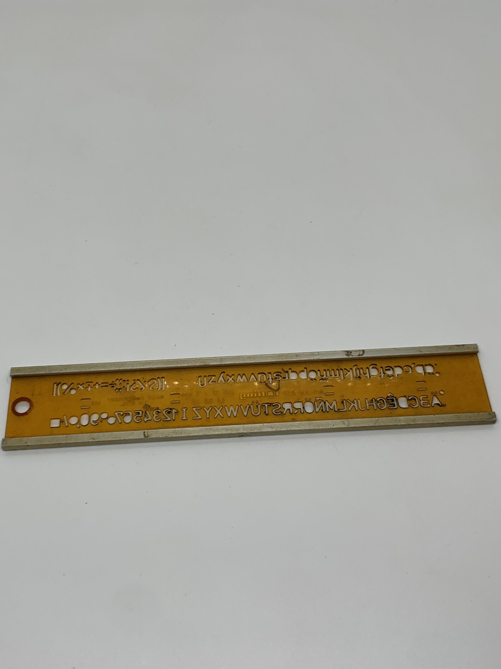 Rotring Stencil Ruler 5mm - Art 320 050 - Vintage Keepsakes