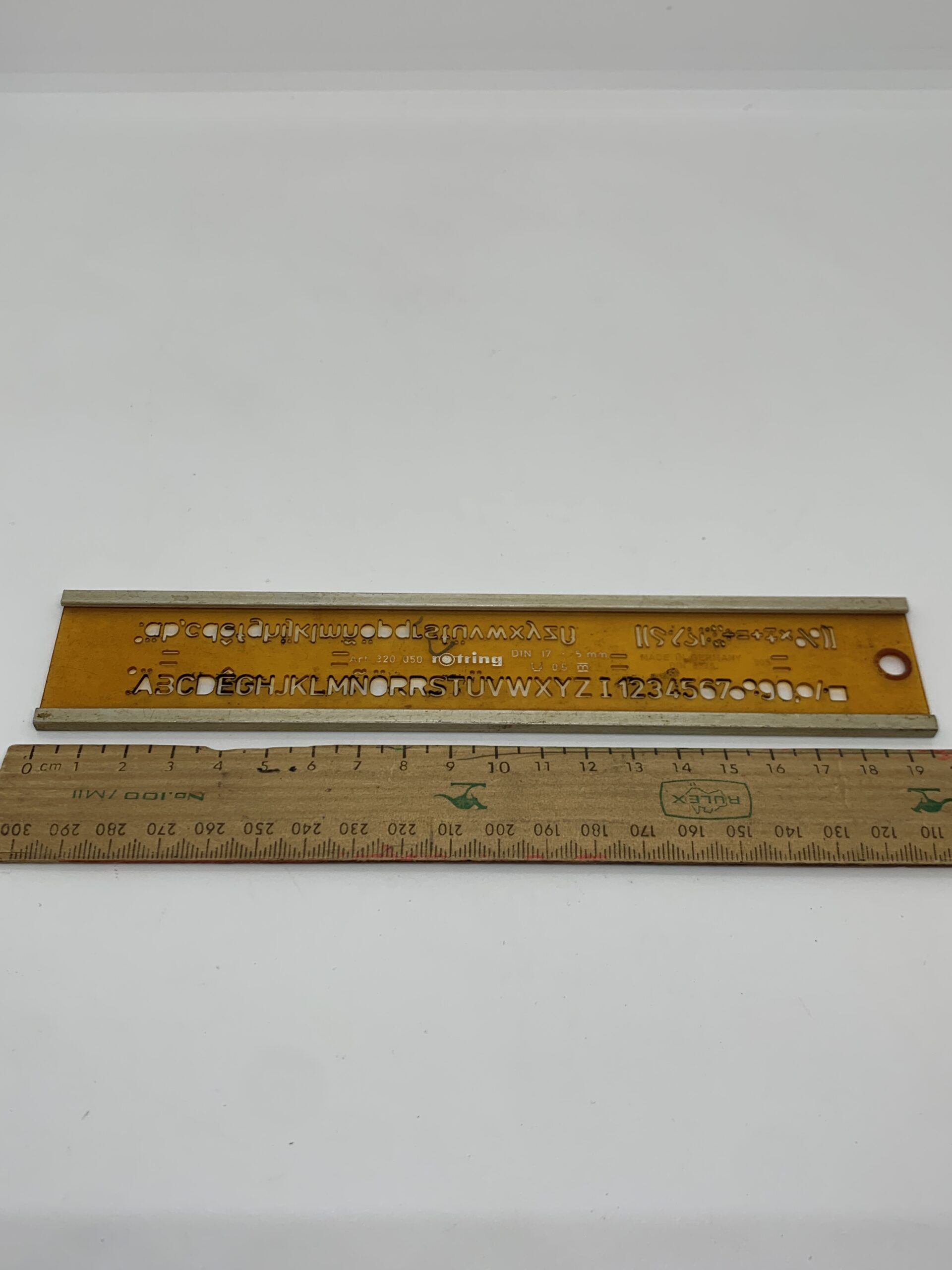 Rotring Stencil Ruler 5mm - Art 320 050 - Vintage Keepsakes