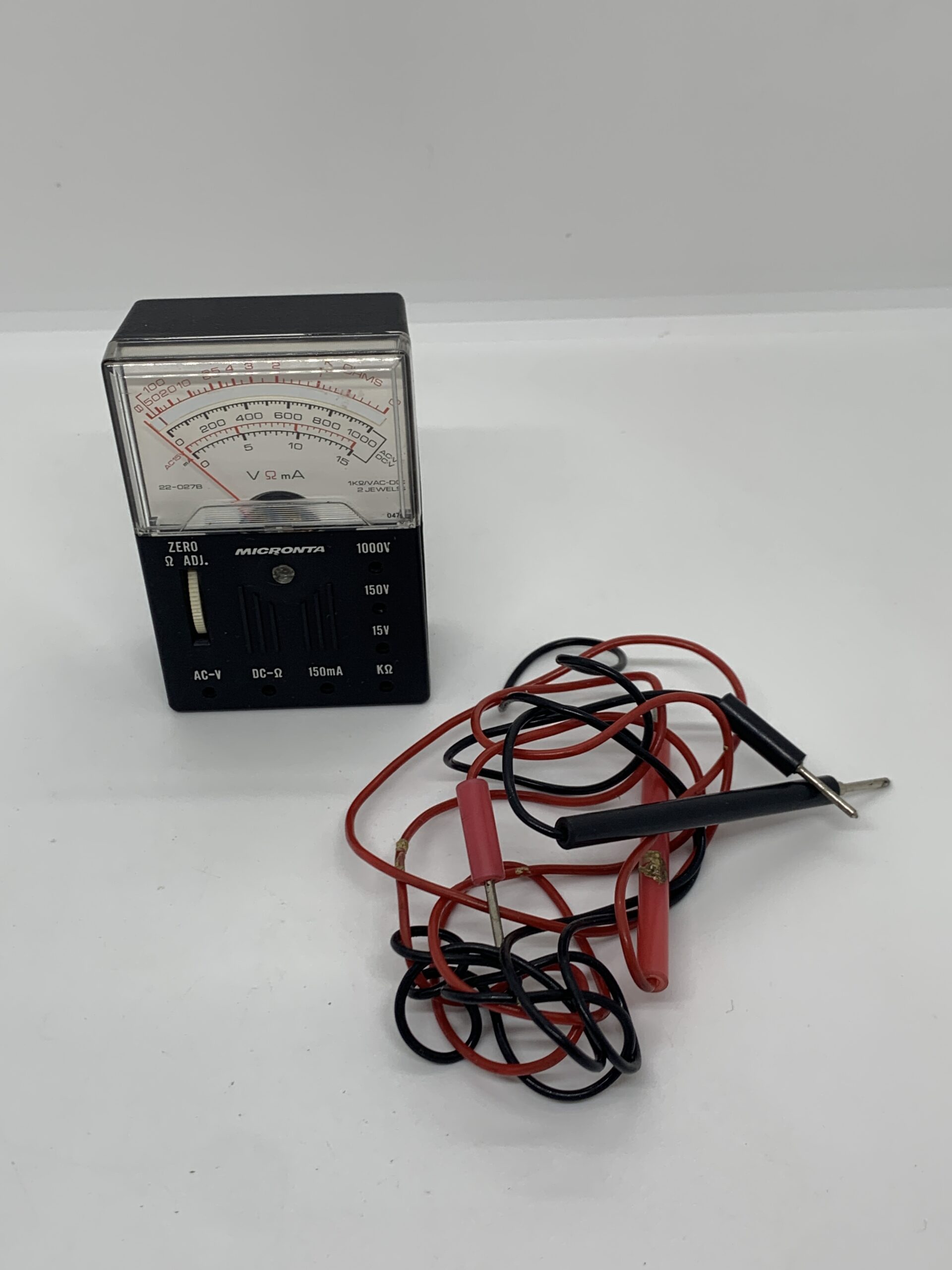Vintage 8 Range Micronta Multimeter with leads - Vintage Keepsakes