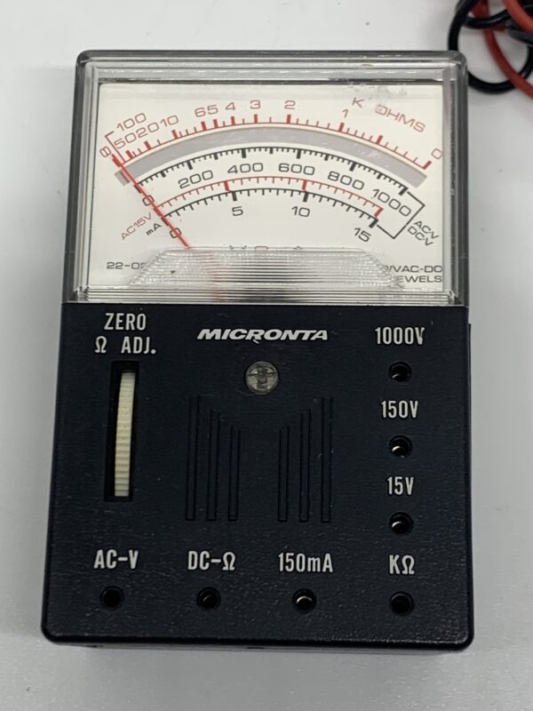 Vintage 8 Range Micronta Multimeter with leads - Vintage Keepsakes