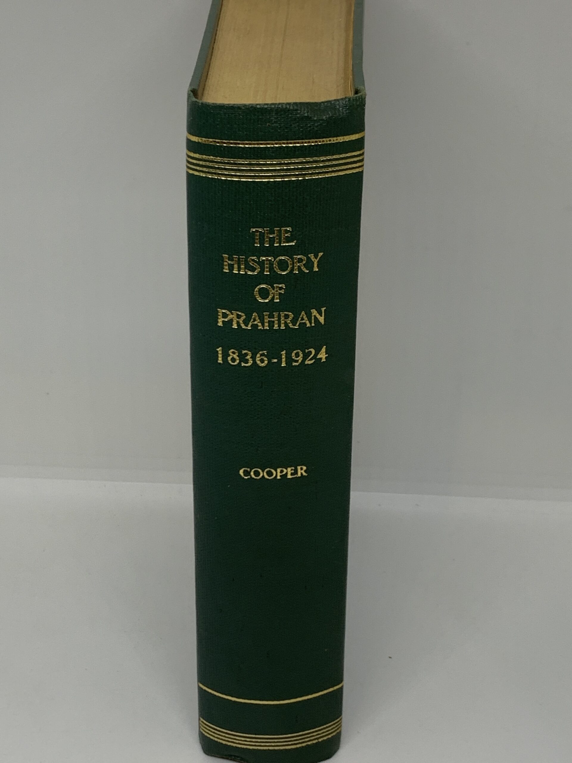 History of Prahran 1836-1924 by Cooper - Hardcover Book - Vintage Keepsakes
