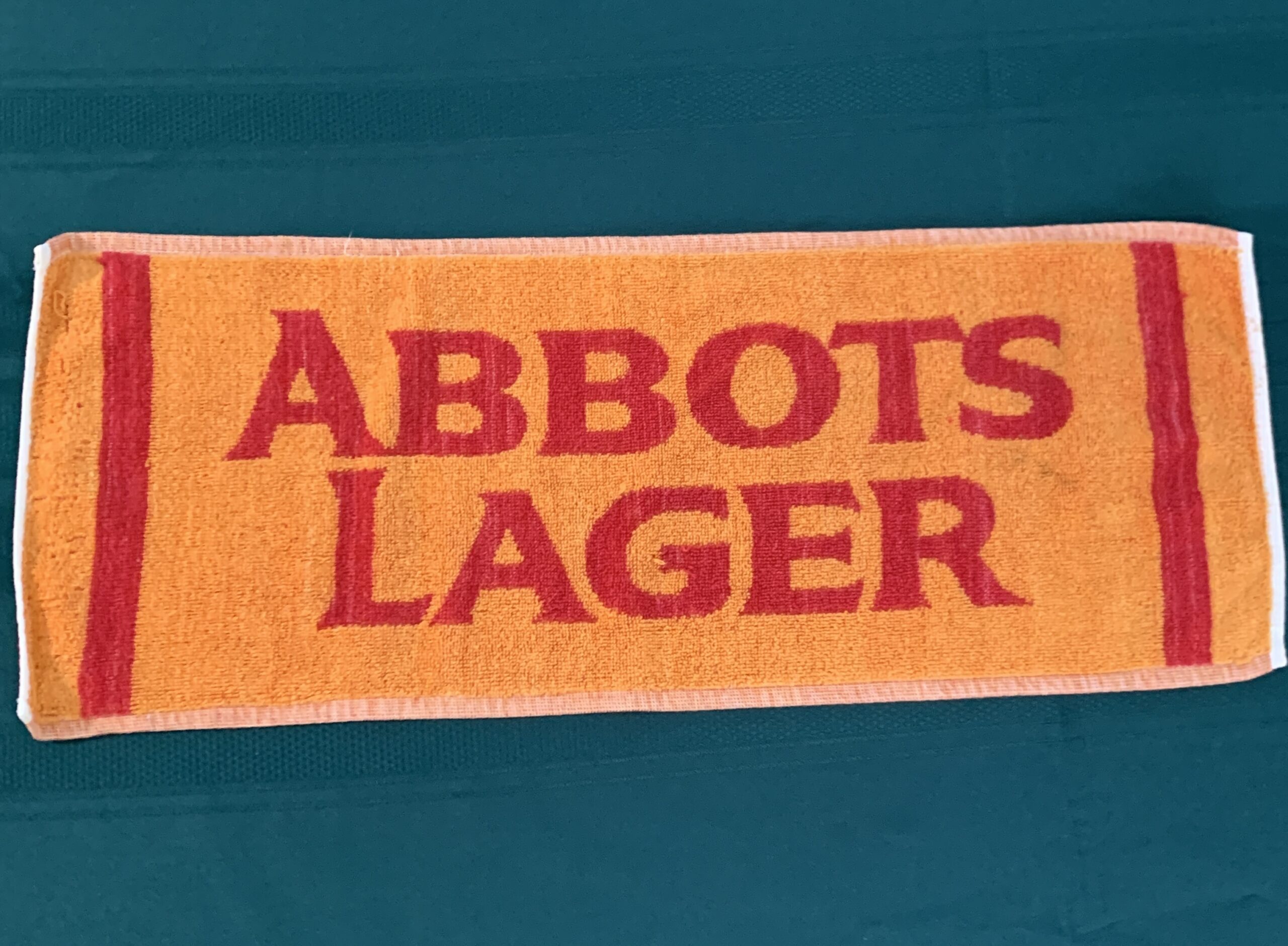 Abbots Lager Towelling Bar Mat 59x23cm - Vintage Keepsakes