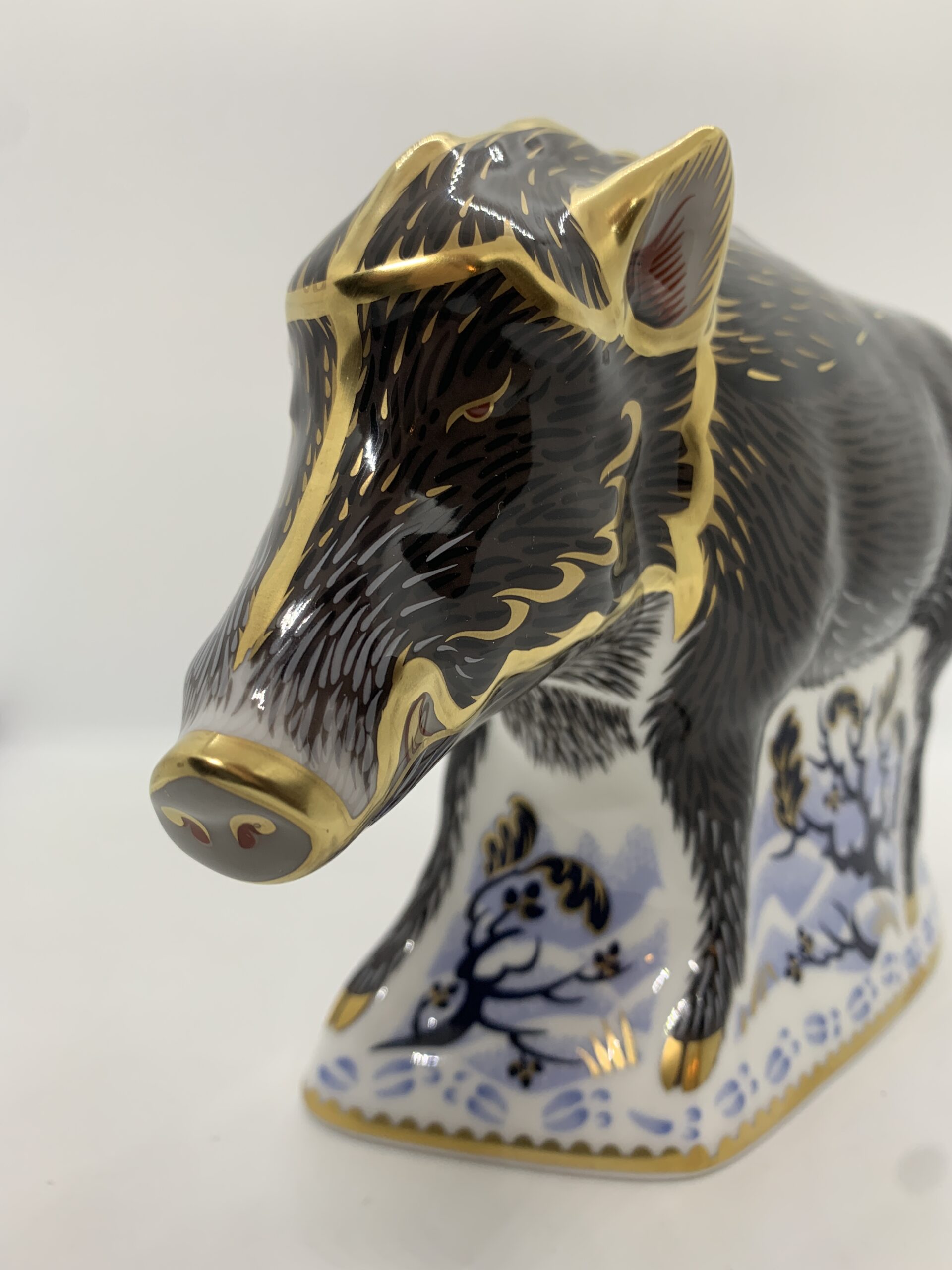 Royal Crown Derby Large The Wild Boar - signed Hugh Gibson - Vintage ...