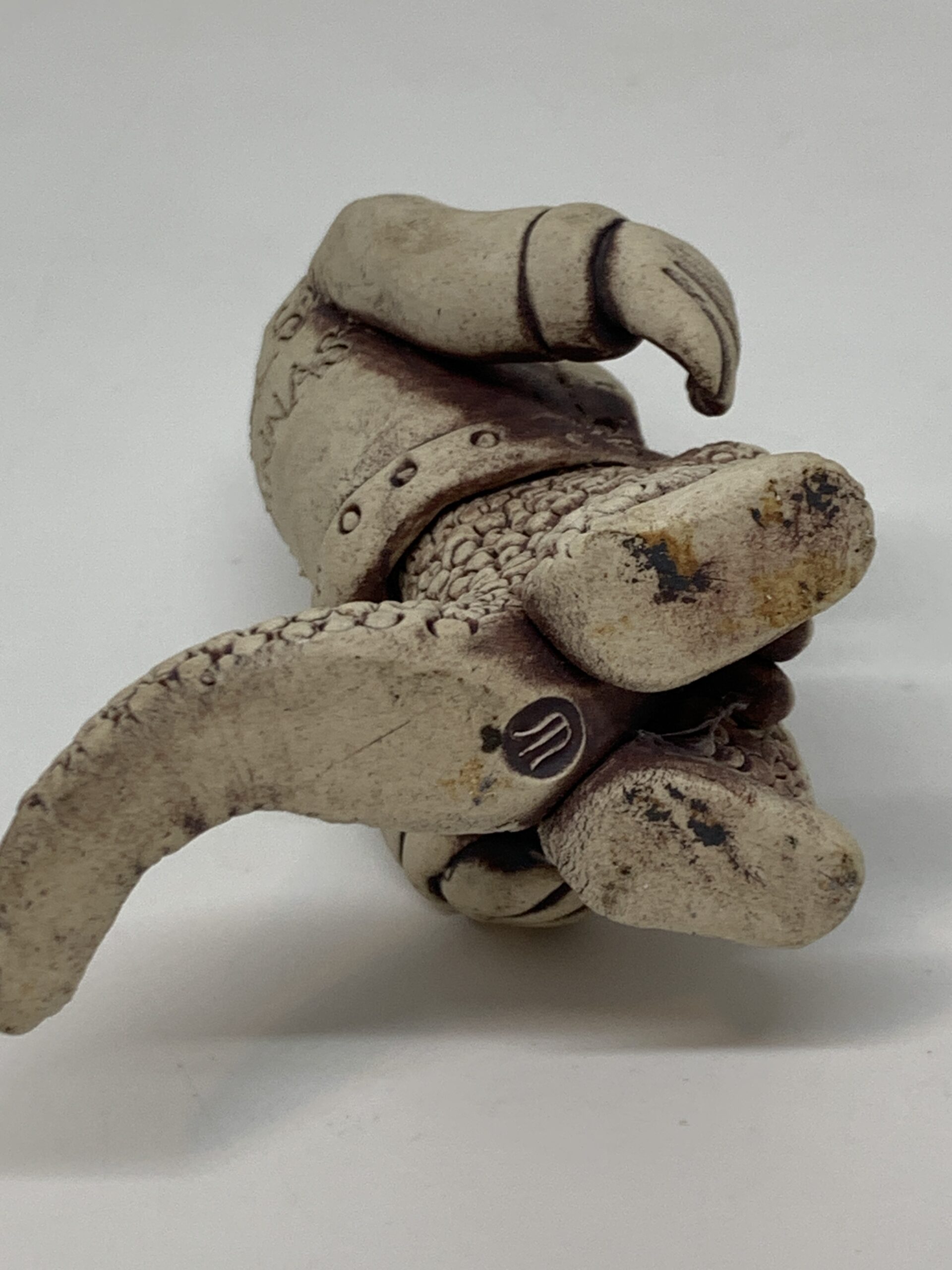 Pottery (rude) Hells Goanna Figure 12cm high with makers mark - Vintage ...