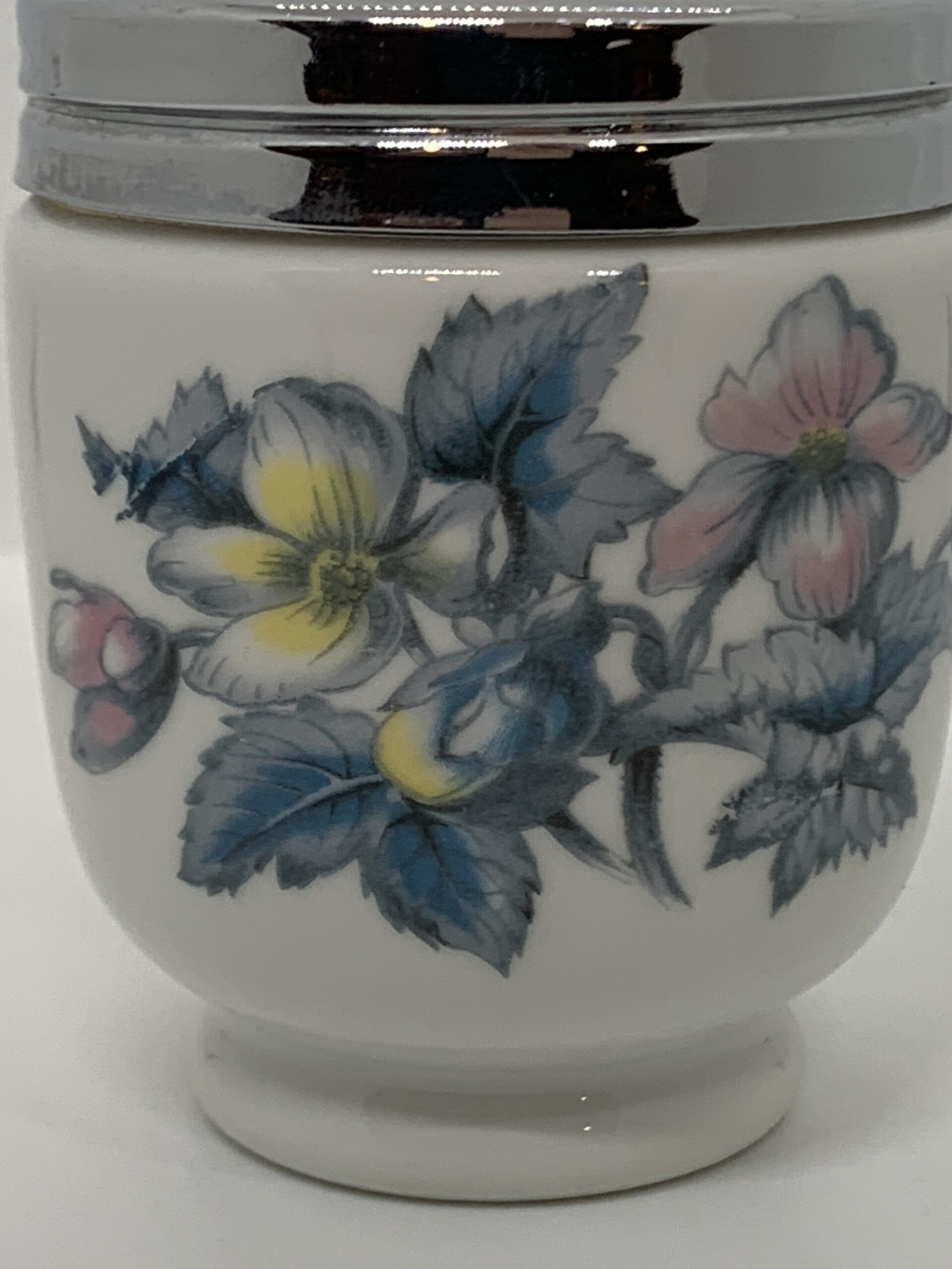Royal Worcester Woodland Pattern Large Egg Coddler - Vintage Keepsakes