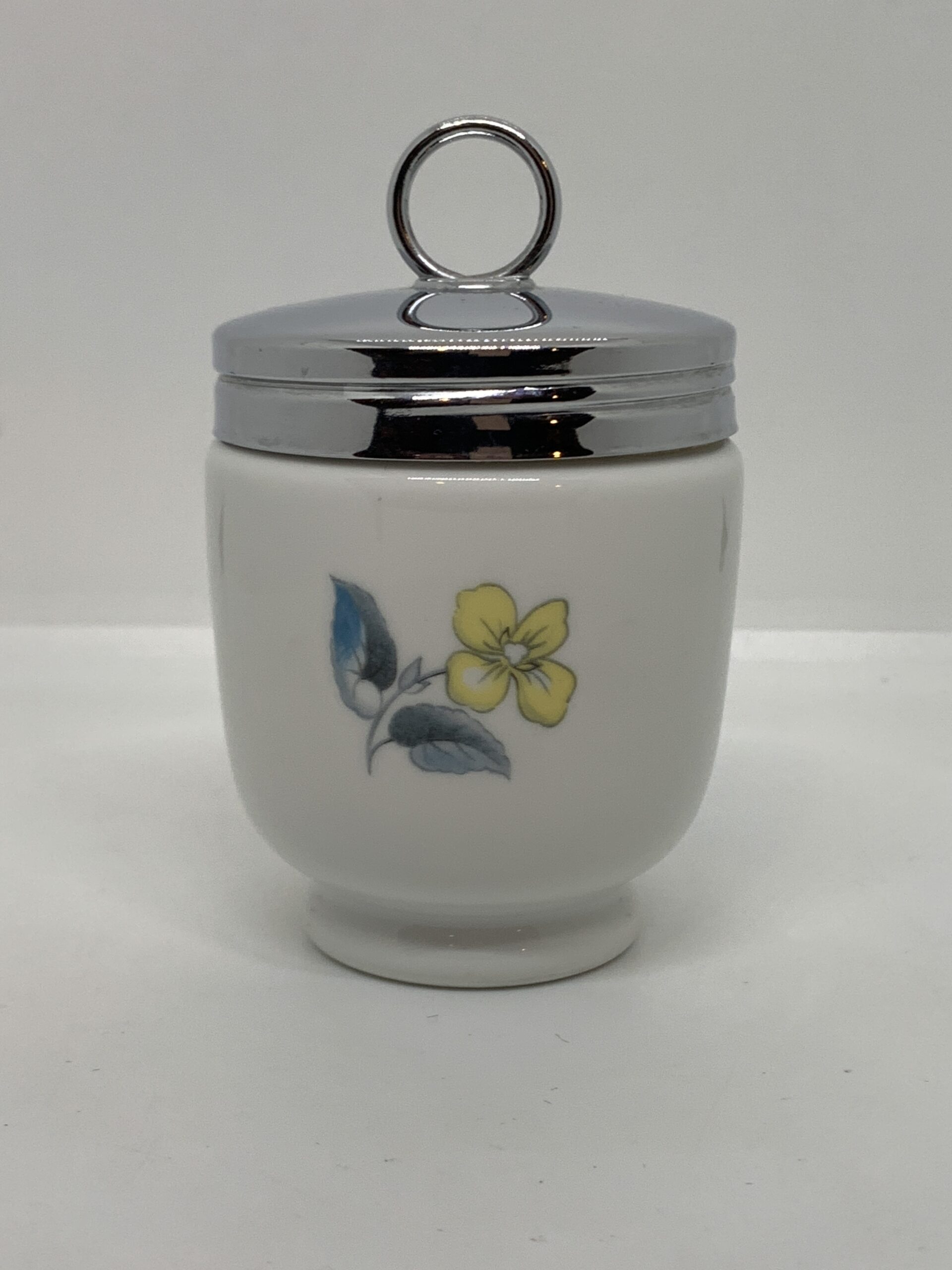 Royal Worcester Woodland Pattern Large Egg Coddler - Vintage Keepsakes