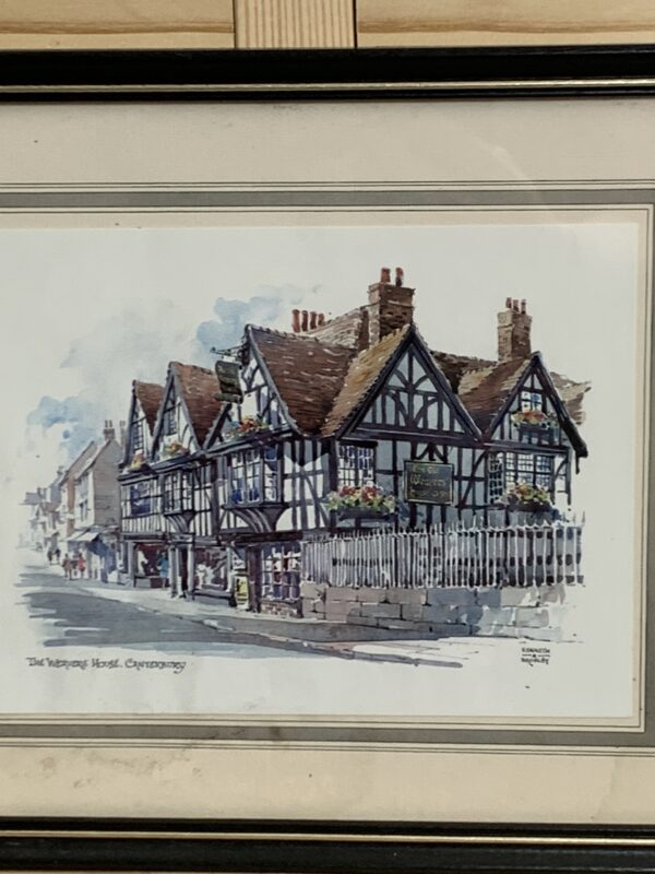 The Weaver House Canterbury - Kenneth A Bromley - Print 15x21cm ...