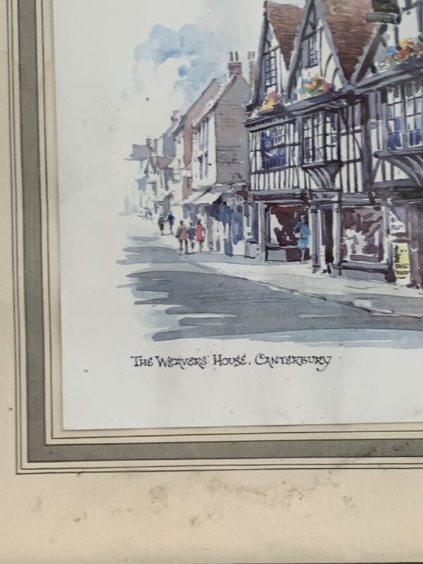 The Weaver House Canterbury - Kenneth A Bromley - Print 15x21cm ...