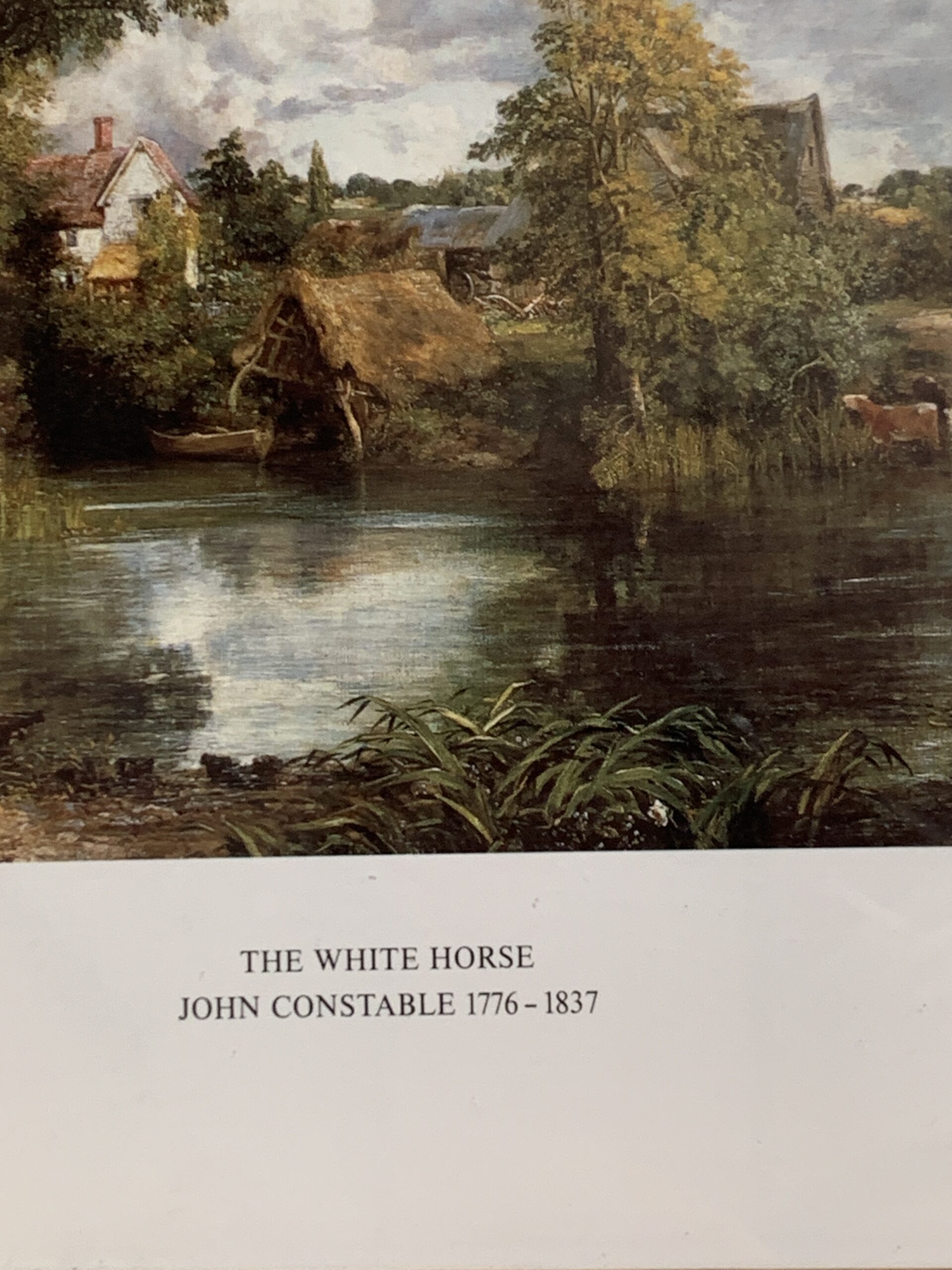 The White Horse - by John Constable - Print 22x28cm - Vintage Keepsakes