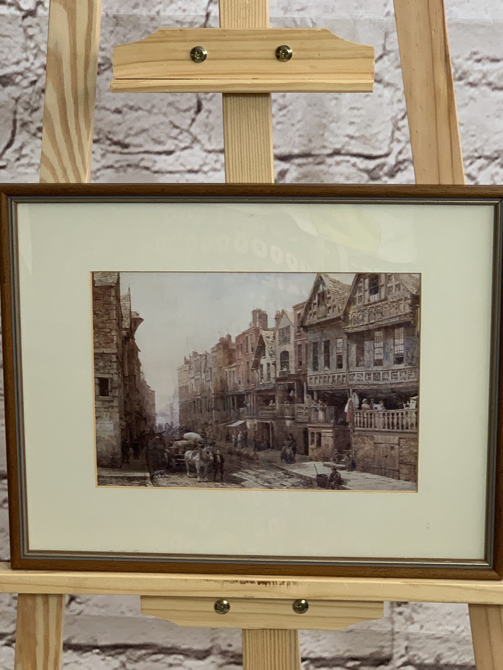 Watergate Street Chester - by Louise Rayner - Print 29x37cm - Vintage ...