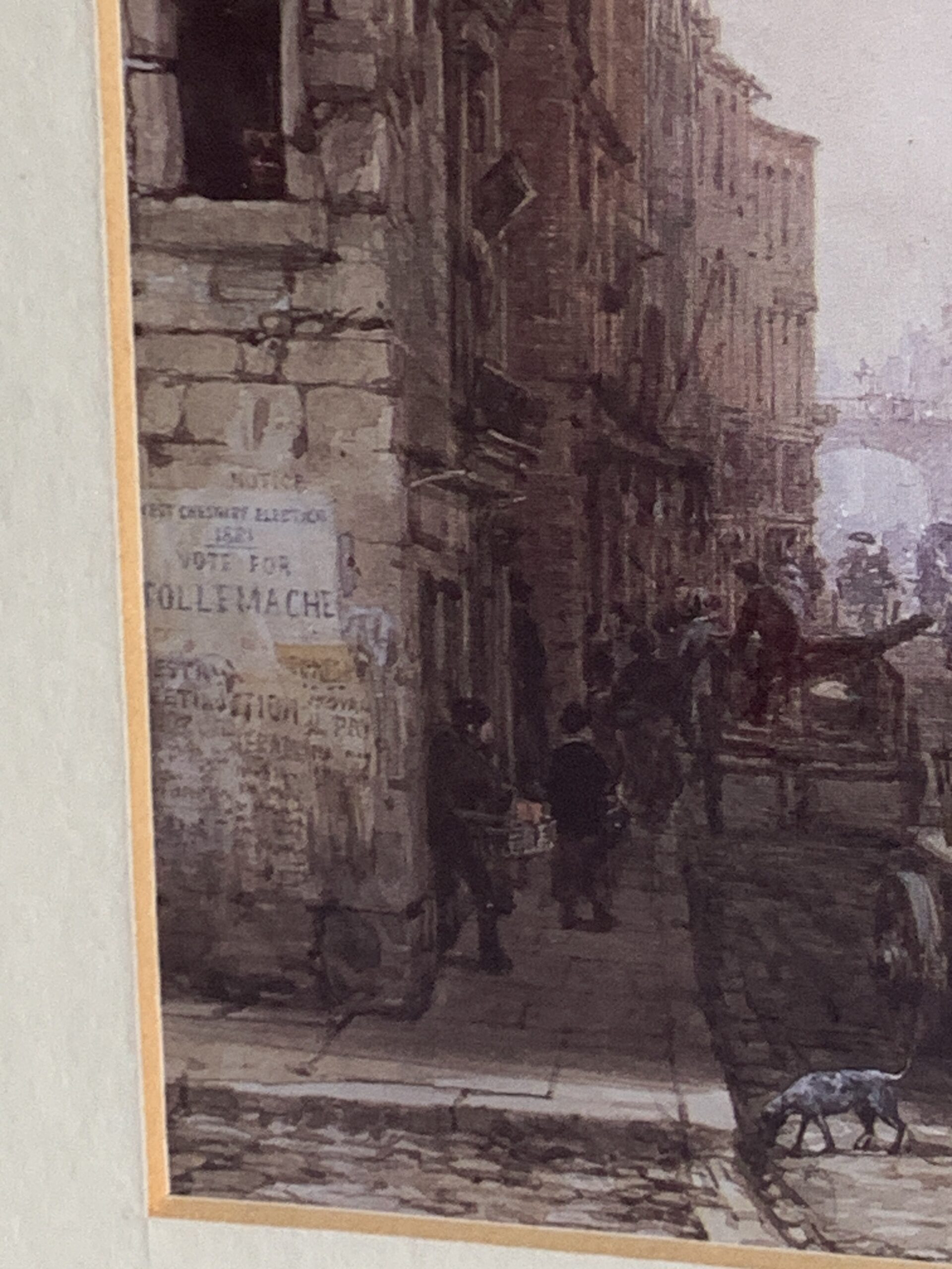 Watergate Street Chester - by Louise Rayner - Print 29x37cm - Vintage ...