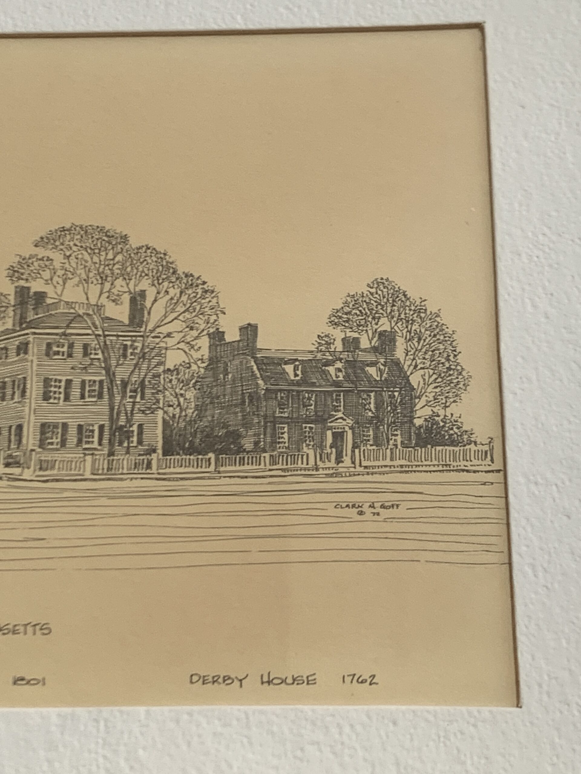 Salem Massachusetts Custom House - Clark Goff - 13x18cm - Vintage Keepsakes