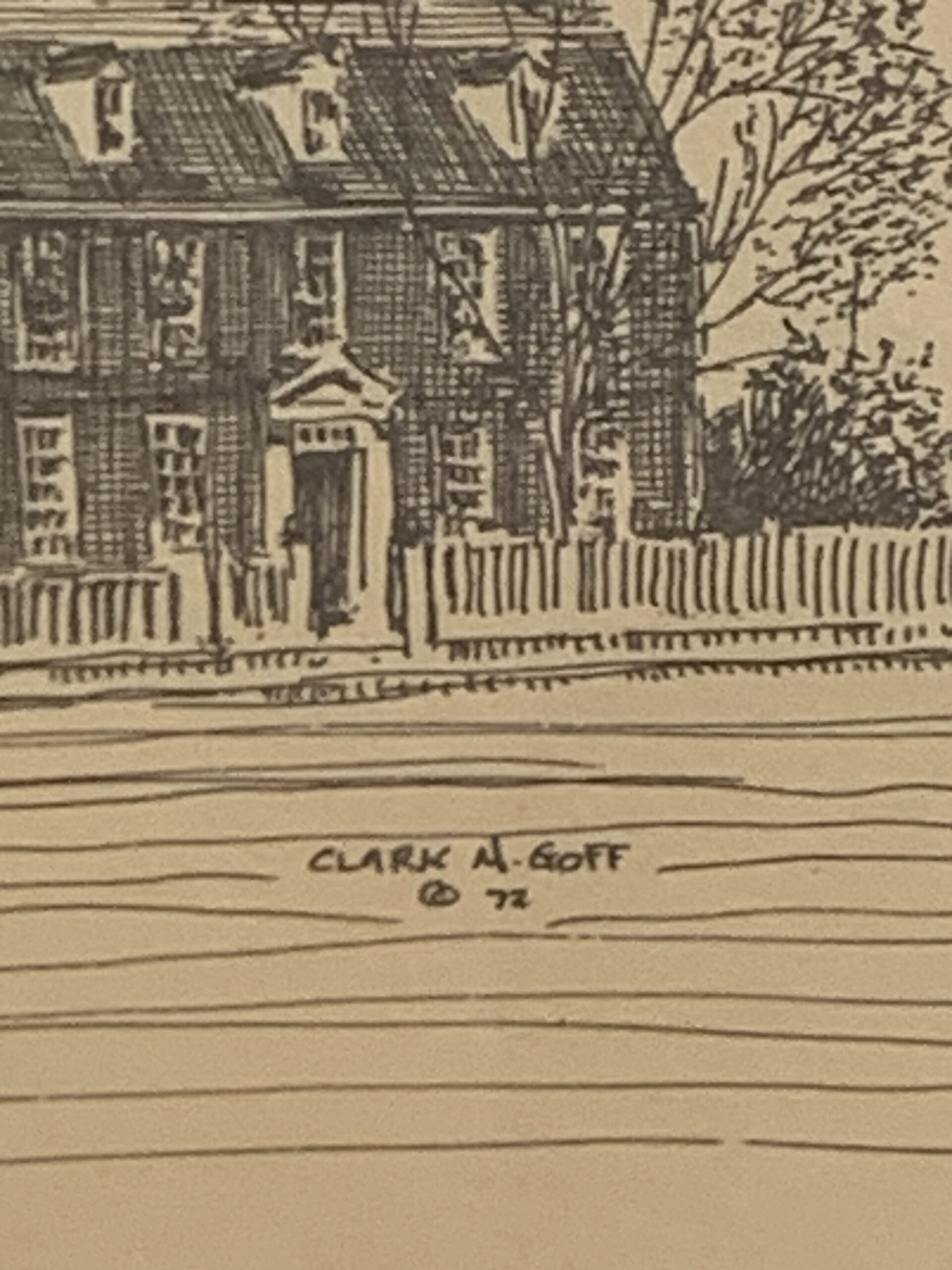 Salem Massachusetts Custom House - Clark Goff - 13x18cm - Vintage Keepsakes