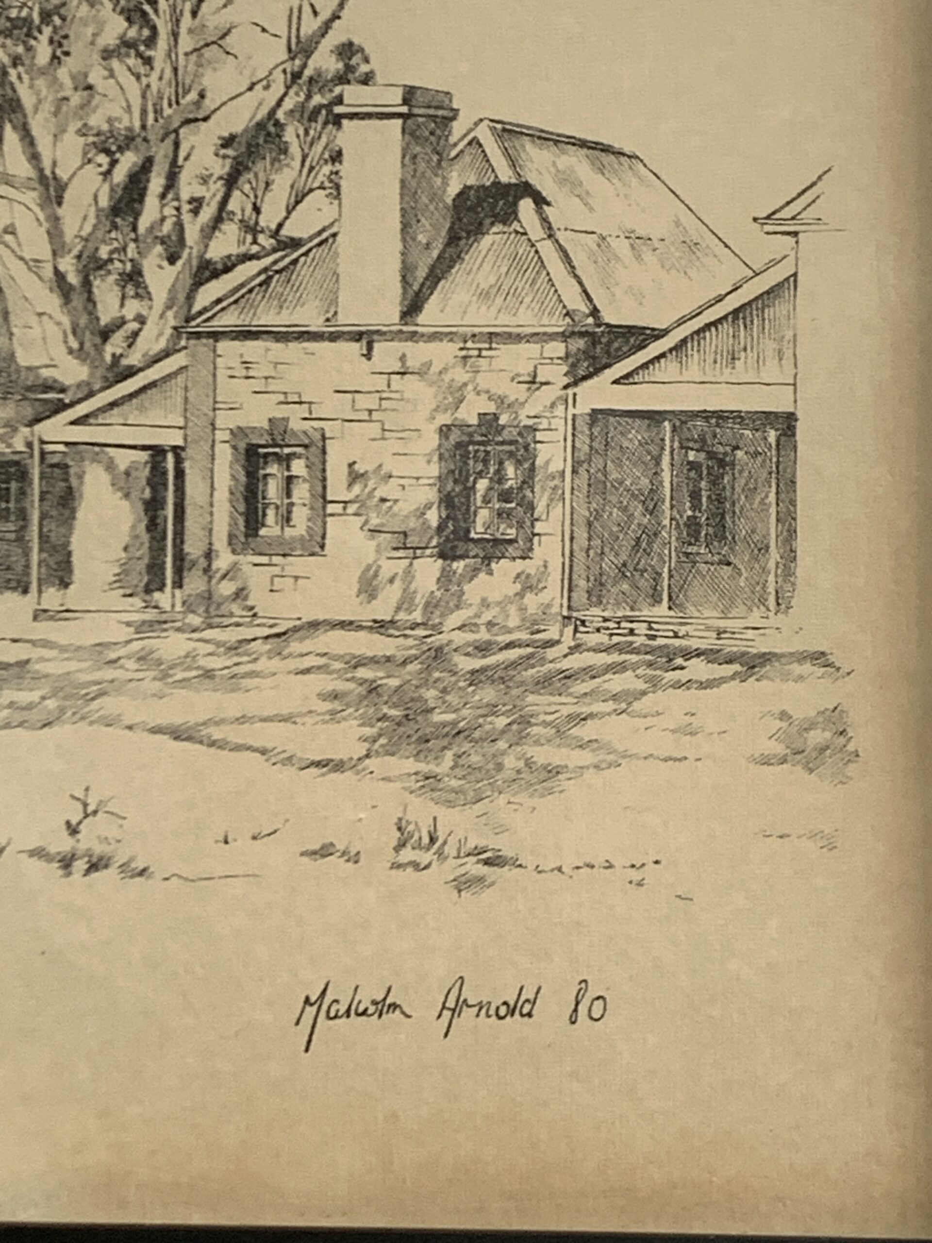 Alice Springs Telegraph Station - by Malcolm Arnold - 25x30cm - Vintage ...
