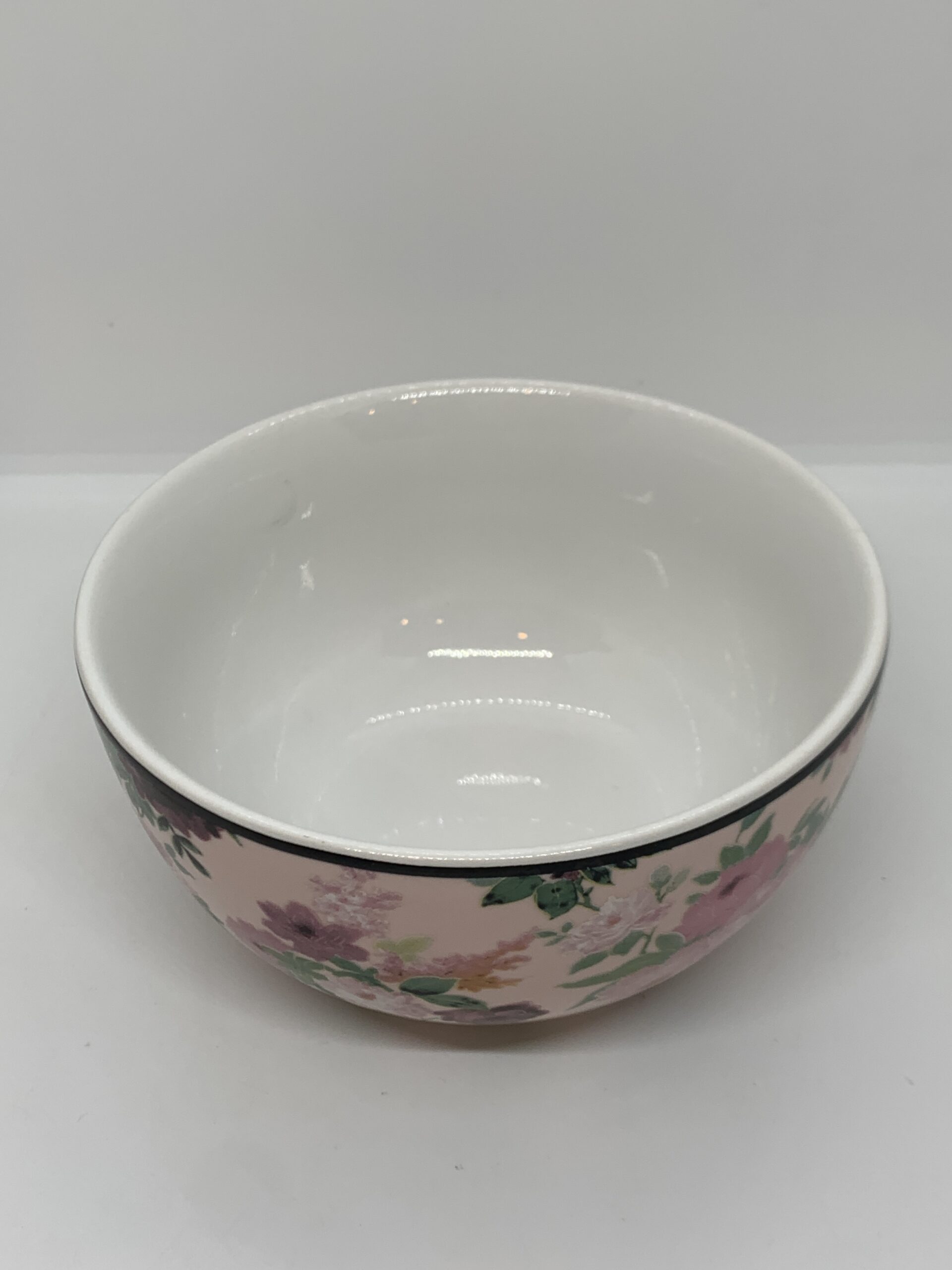 Pink Floral Pattern Bowl 15cm - Vintage Keepsakes