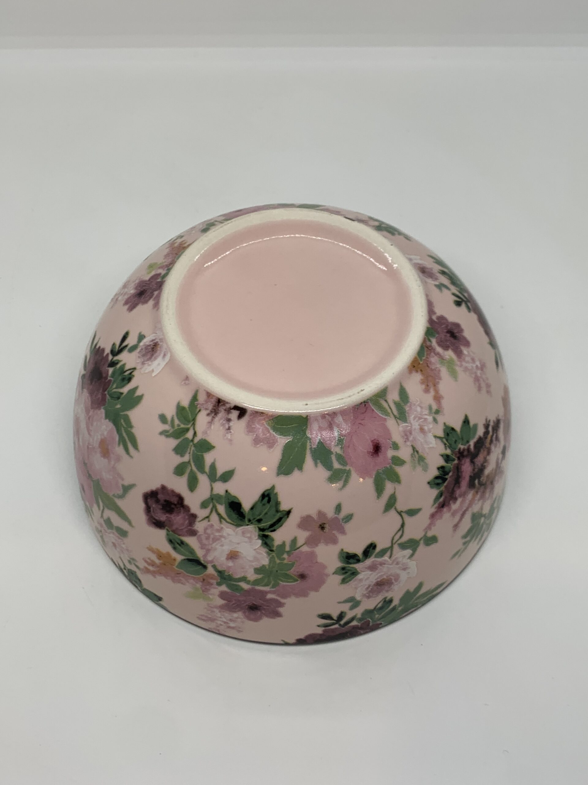 Pink Floral Pattern Bowl 15cm - Vintage Keepsakes